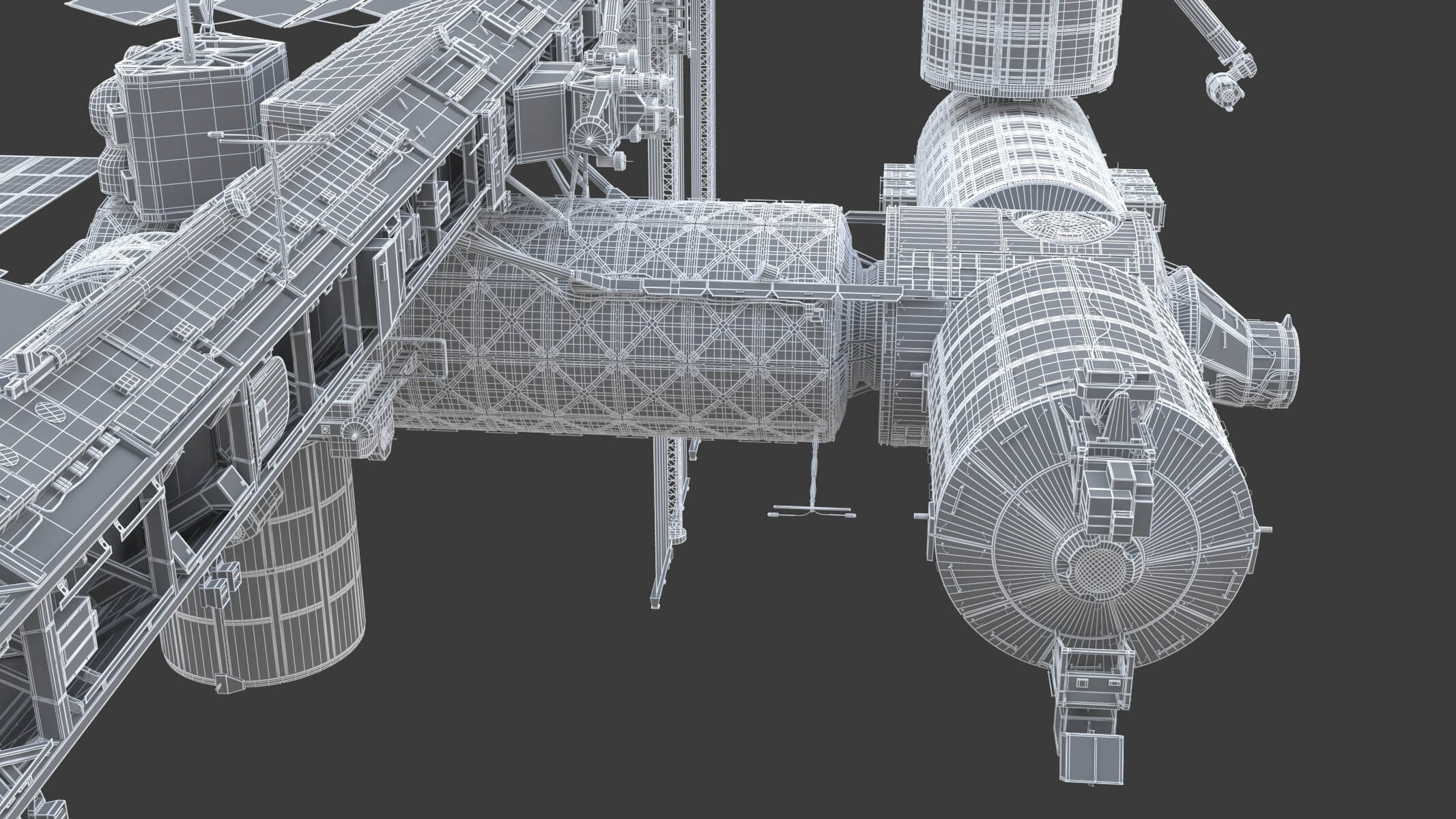 International Space Station (ISS) - 3D Model by frezzy