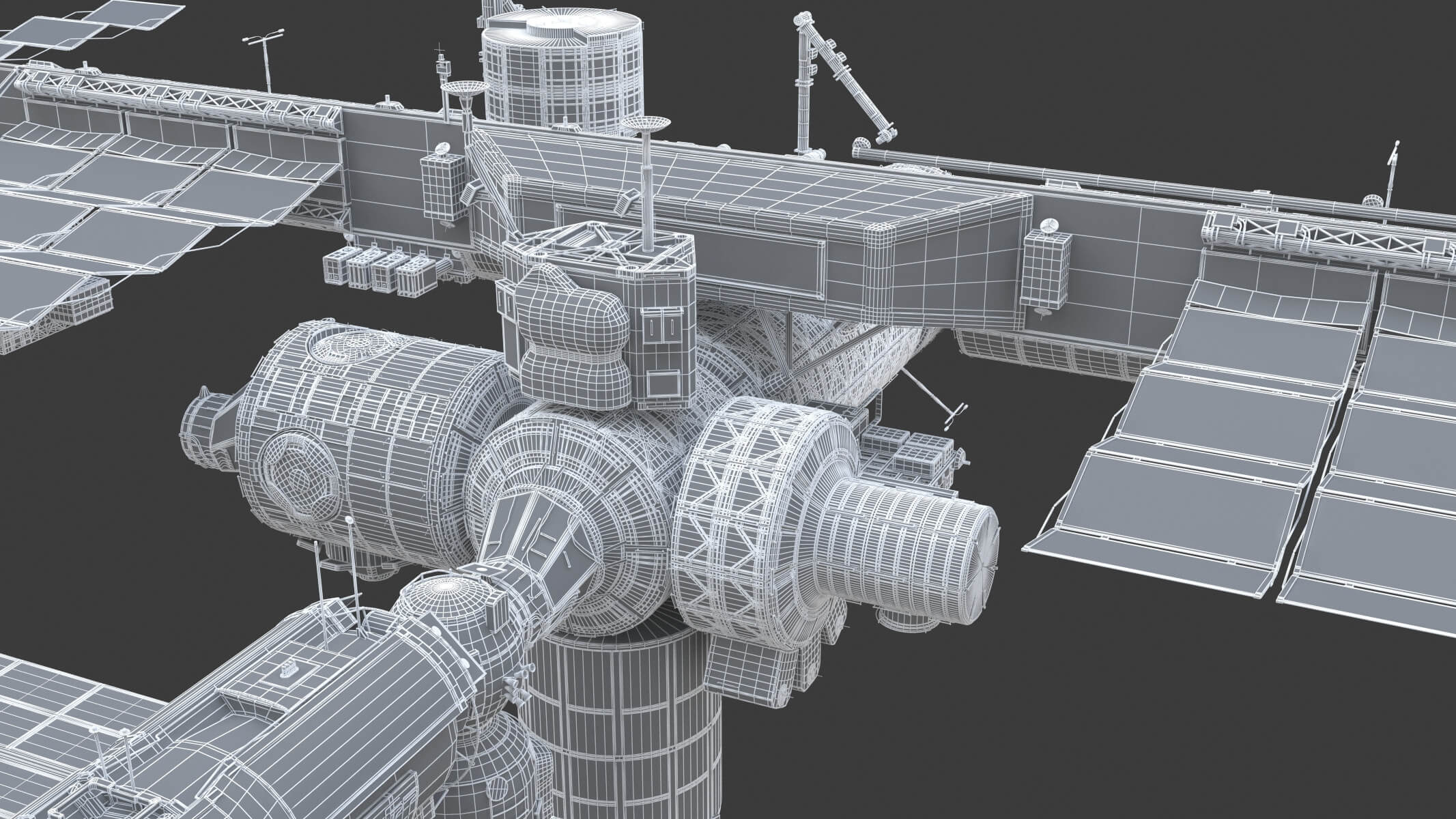 International Space Station (ISS) - 3D Model by frezzy