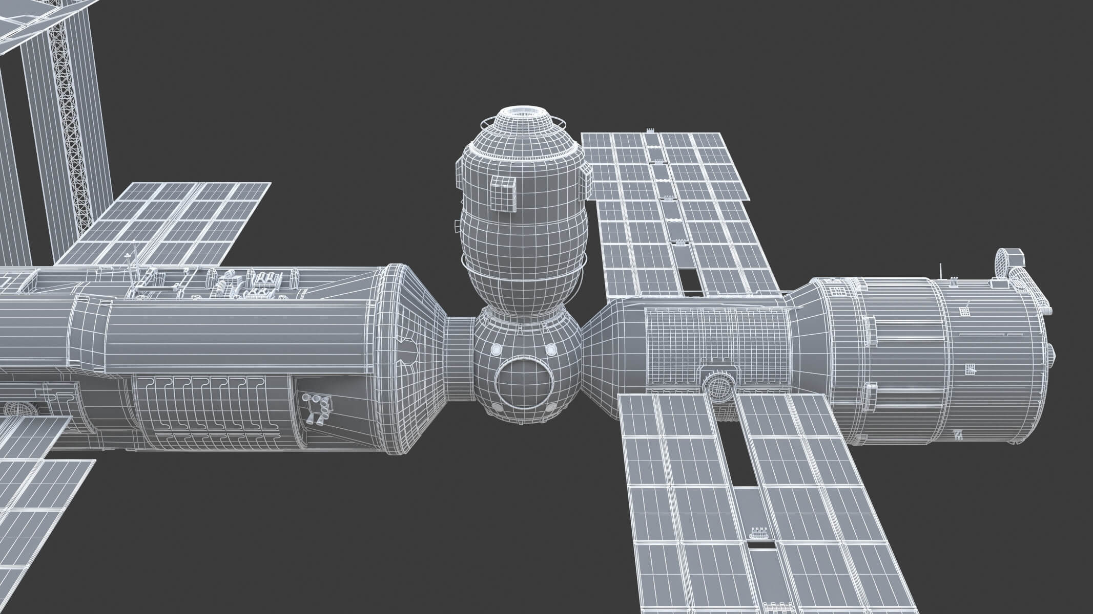 International Space Station (ISS) - 3D Model by frezzy