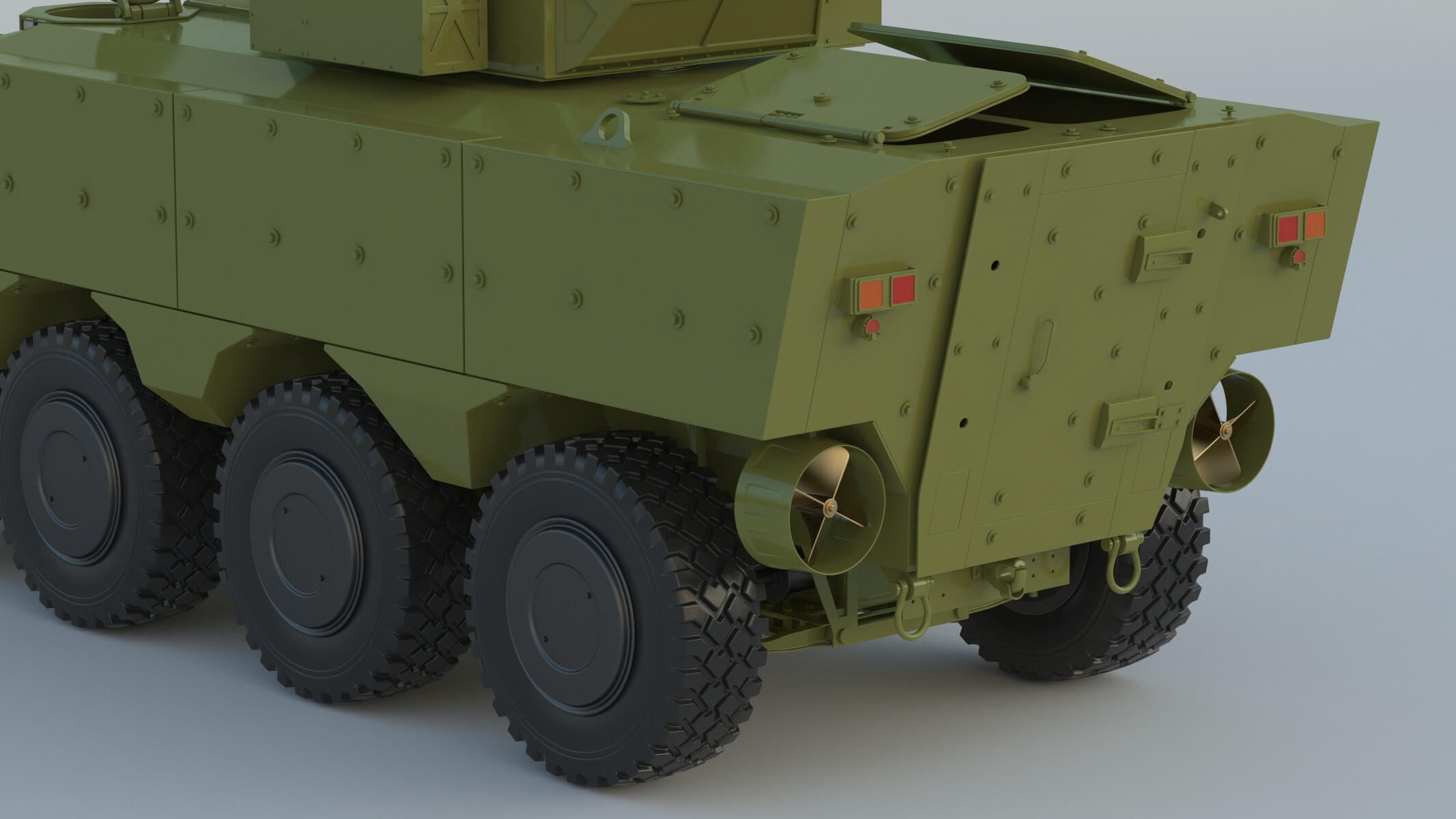 Iveco Superav Amphibious Armored Vehicle - 3D Model by frezzy