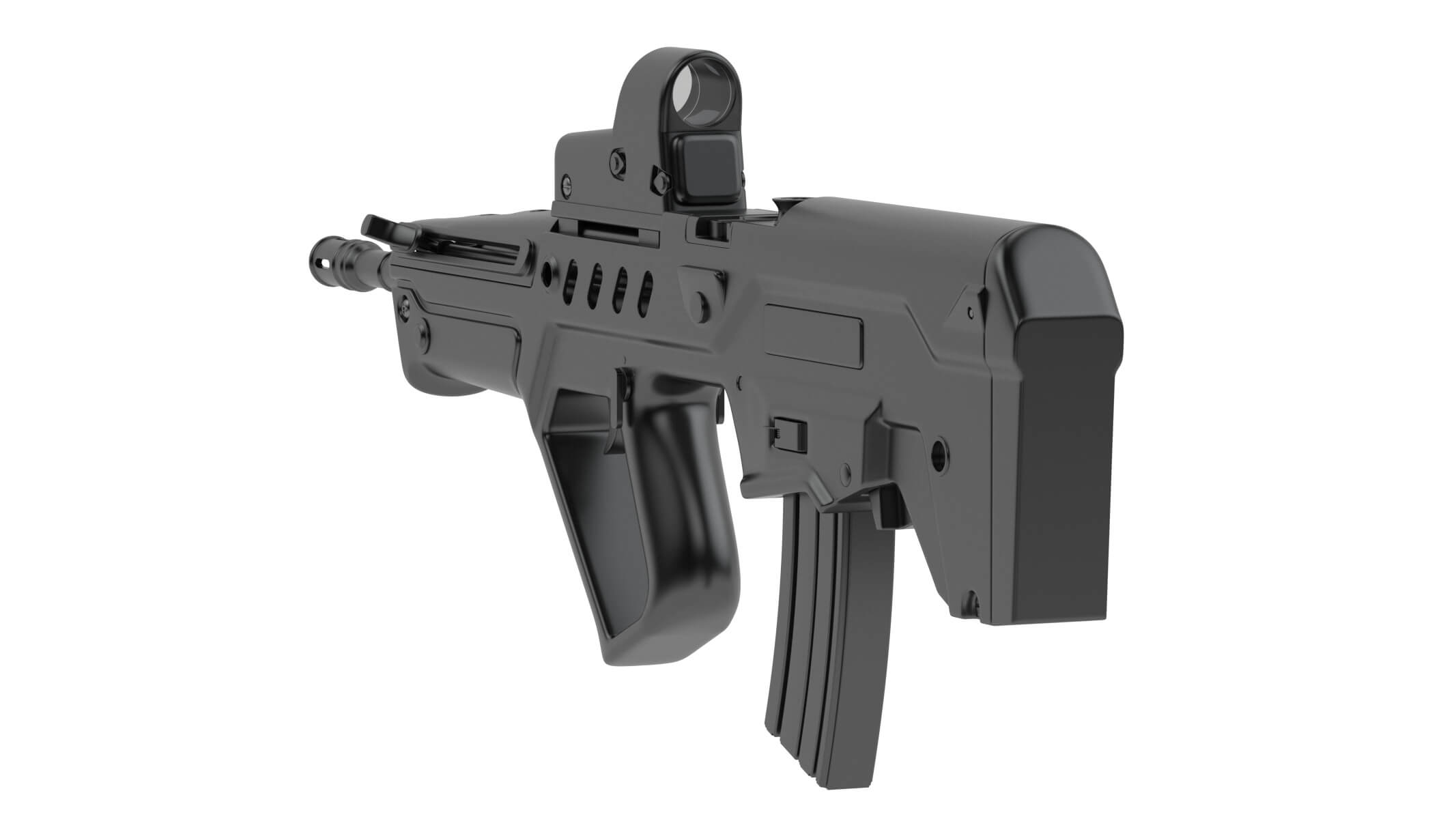 IWI Tavor Bullpup Assault Rifle - 3D Model by frezzy