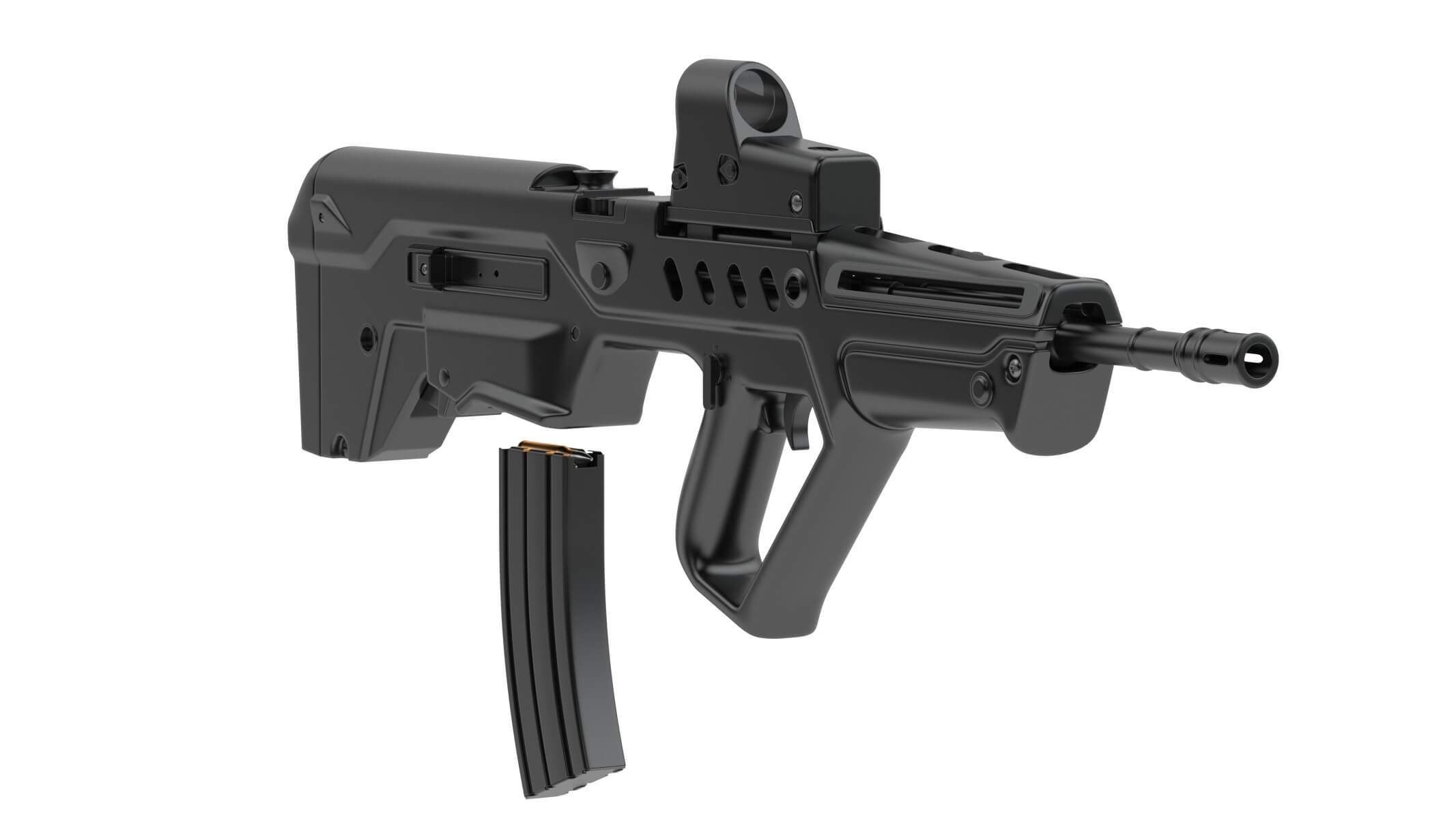 IWI Tavor Bullpup Assault Rifle - 3D Model by frezzy