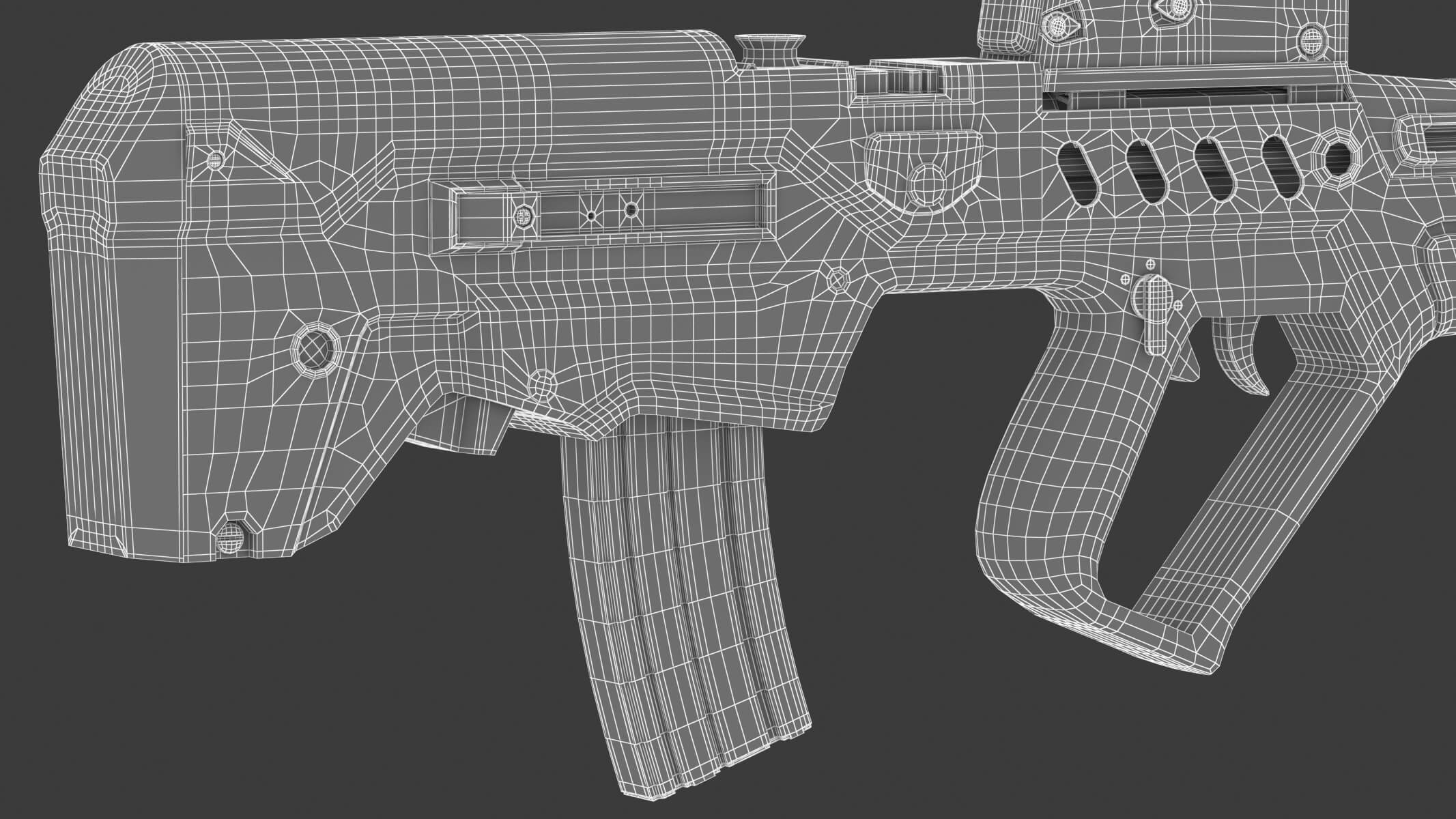 IWI Tavor Bullpup Assault Rifle - 3D Model by frezzy