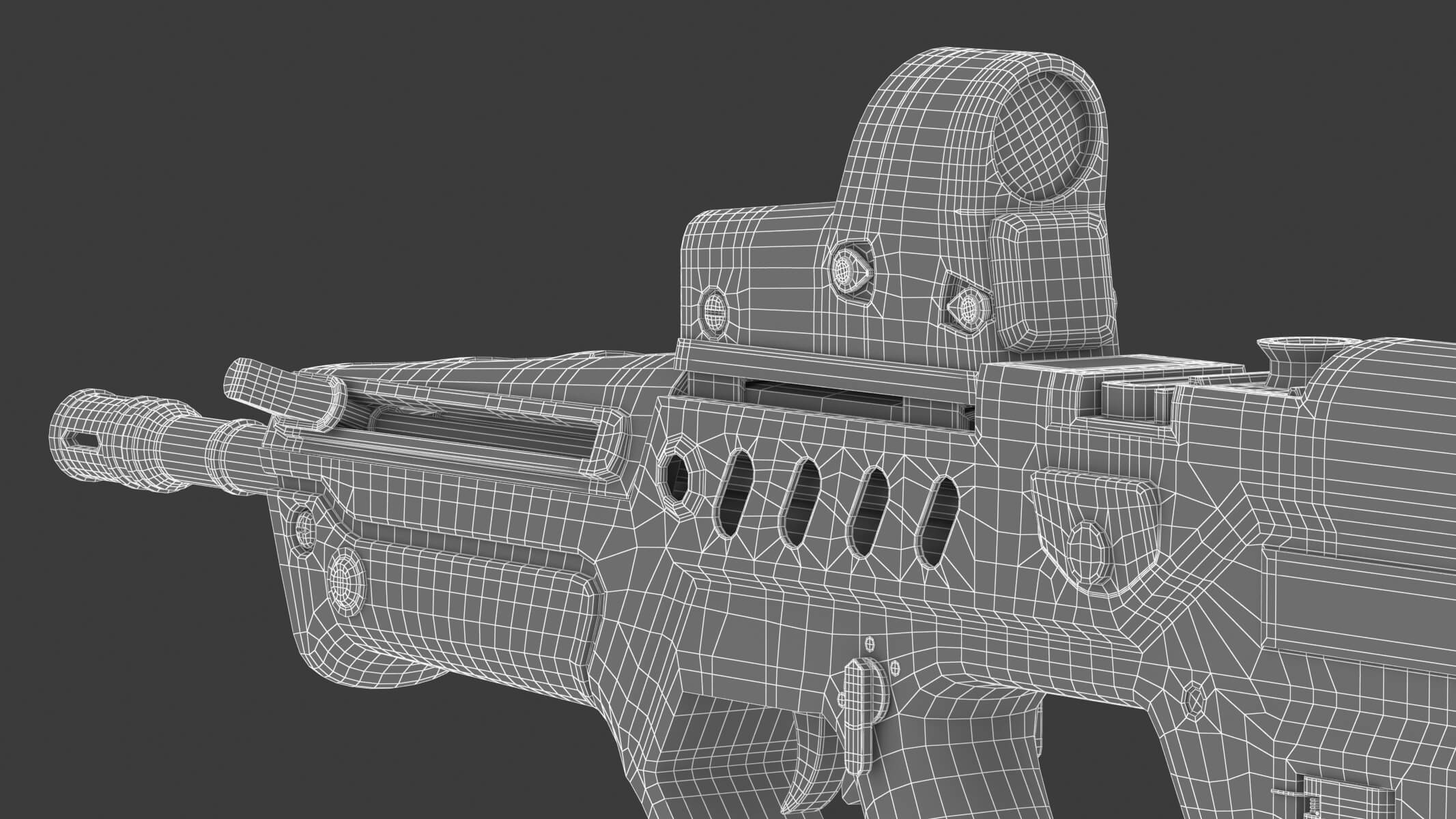 IWI Tavor Bullpup Assault Rifle - 3D Model by frezzy