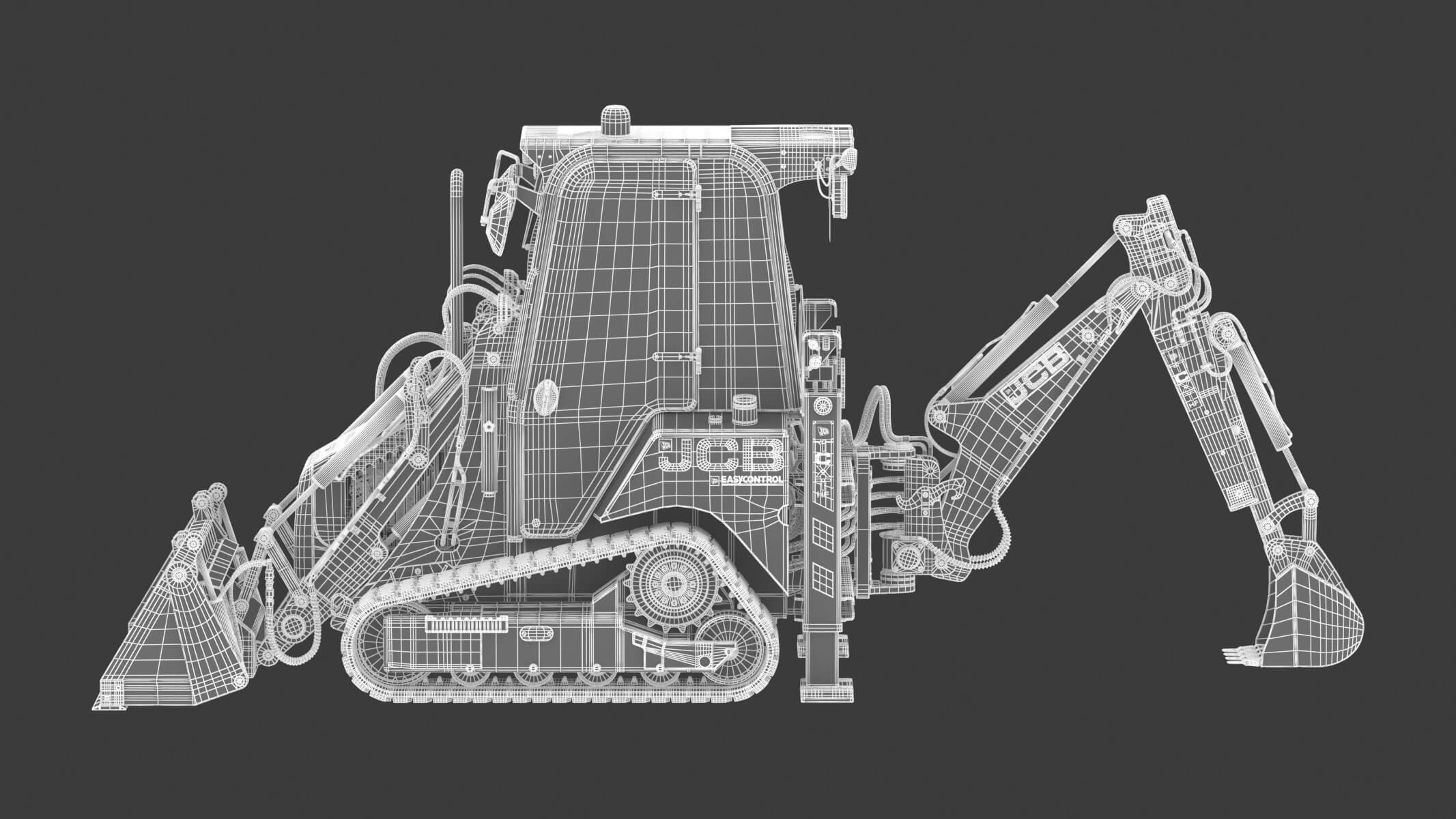 JCB Backhoe Loaders 1Cxt - 3D Model by frezzy