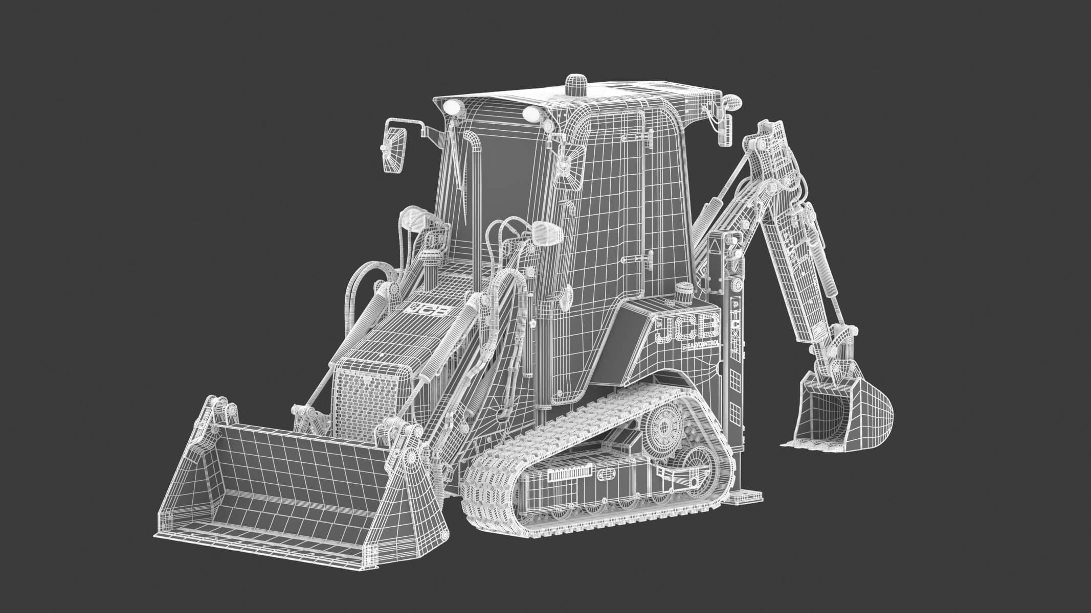 JCB Backhoe Loaders 1Cxt - 3D Model by frezzy