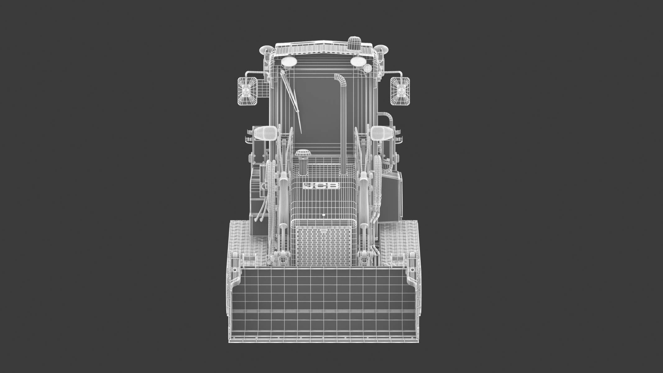 JCB Backhoe Loaders 1Cxt - 3D Model by frezzy