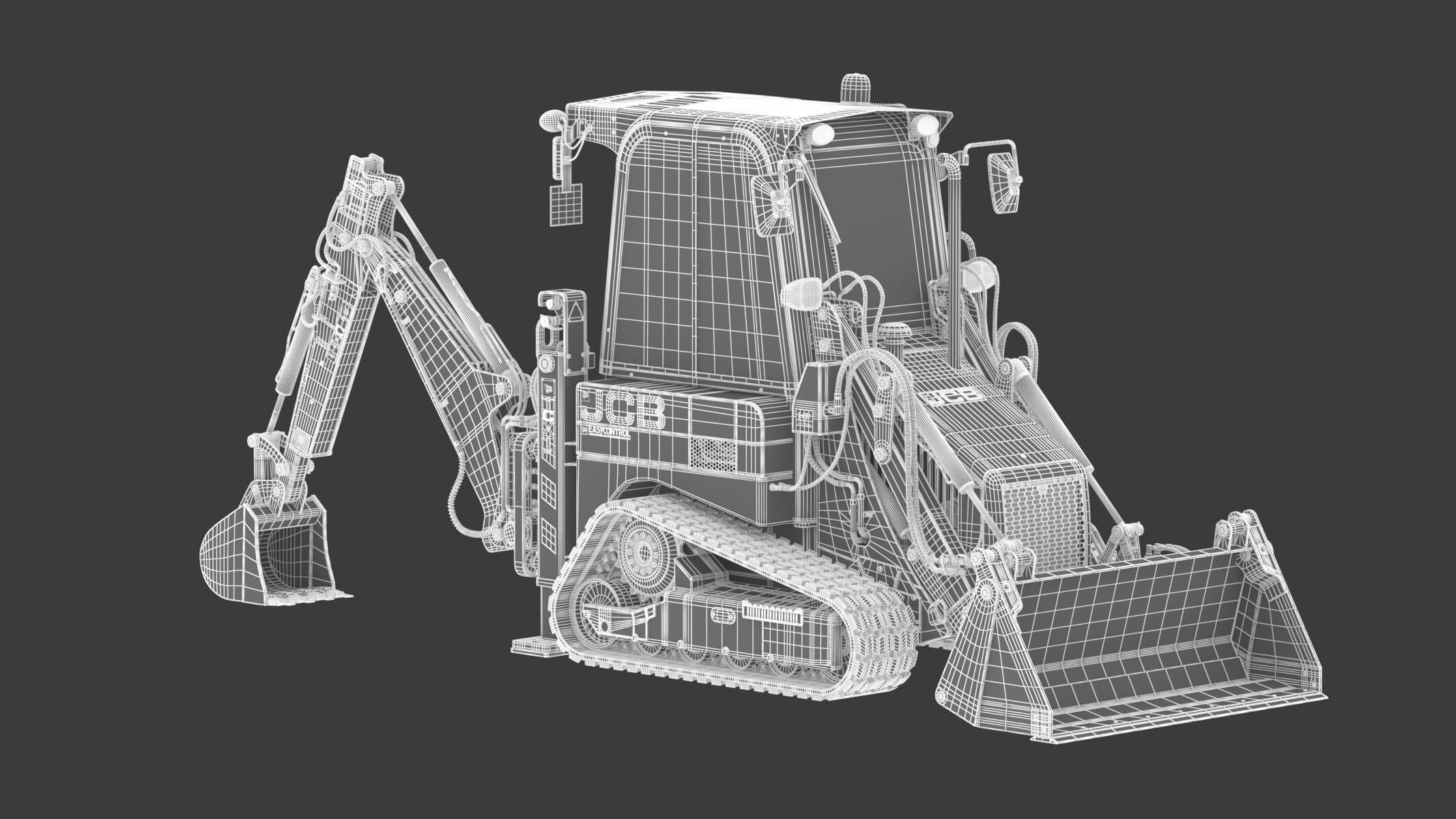 JCB Backhoe Loaders 1Cxt - 3D Model by frezzy