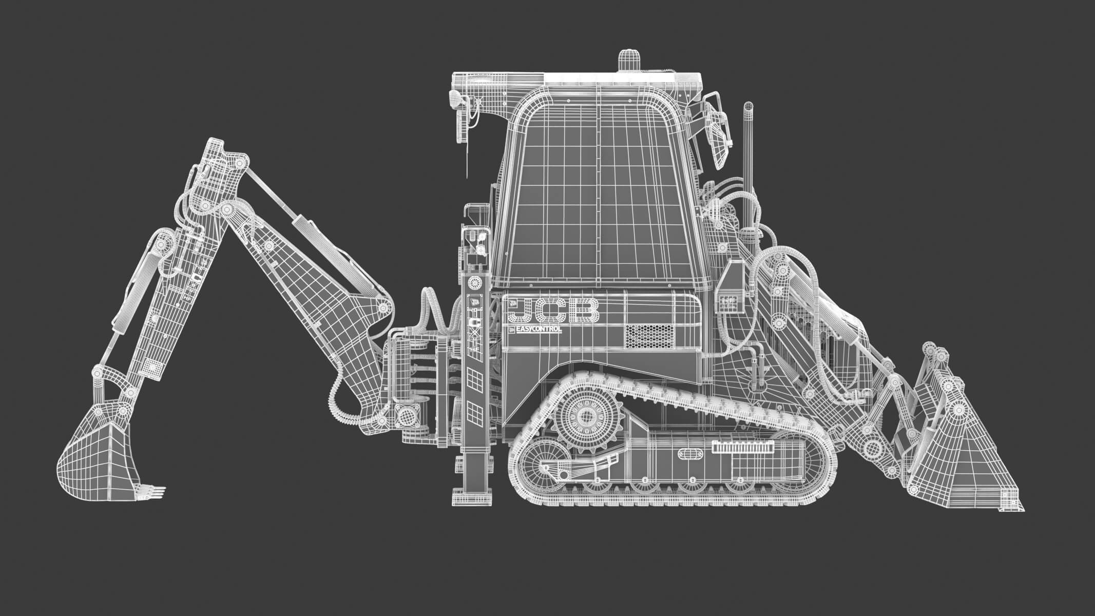 JCB Backhoe Loaders 1Cxt - 3D Model by frezzy