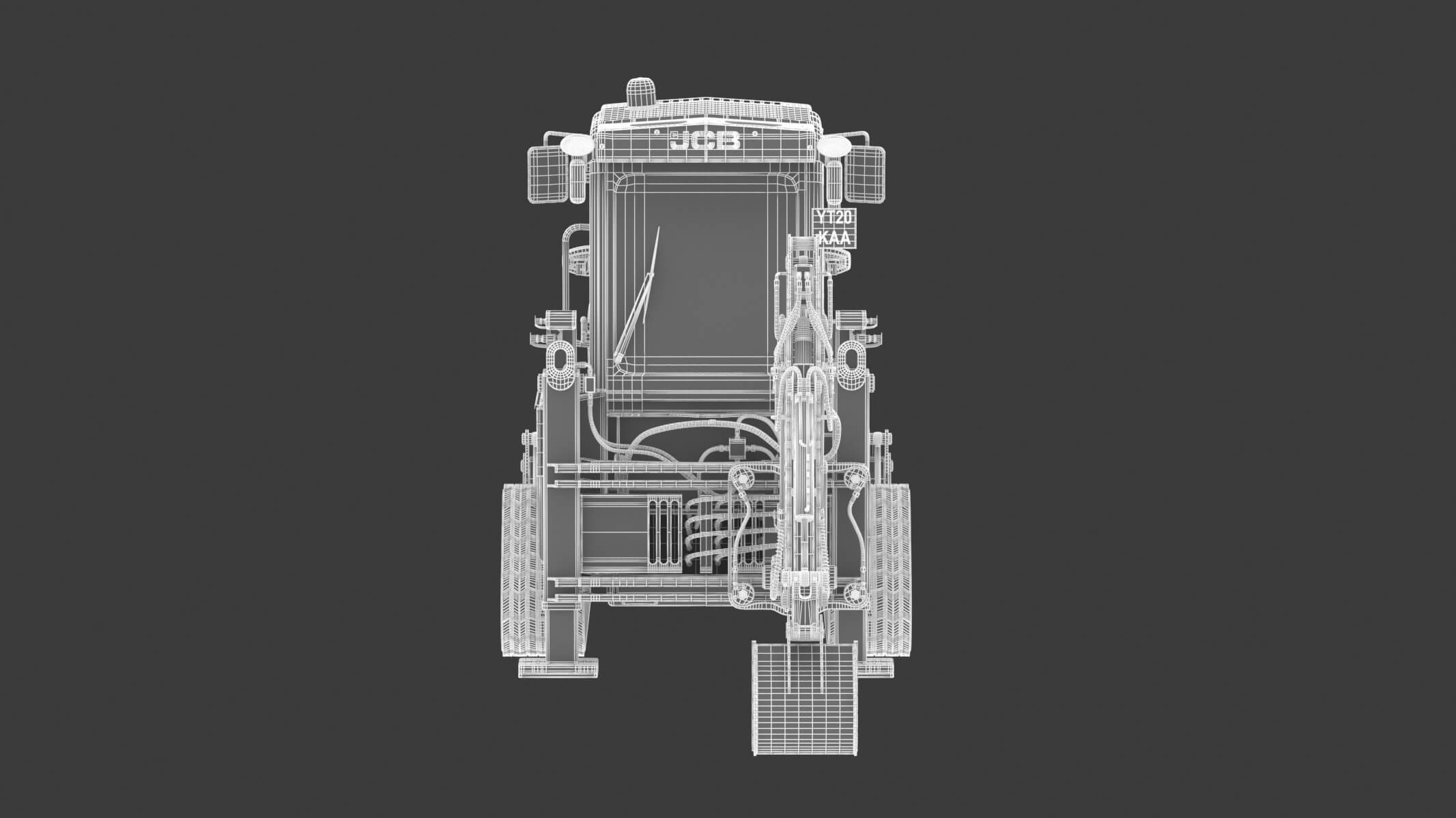 JCB Backhoe Loaders 1Cxt - 3D Model by frezzy