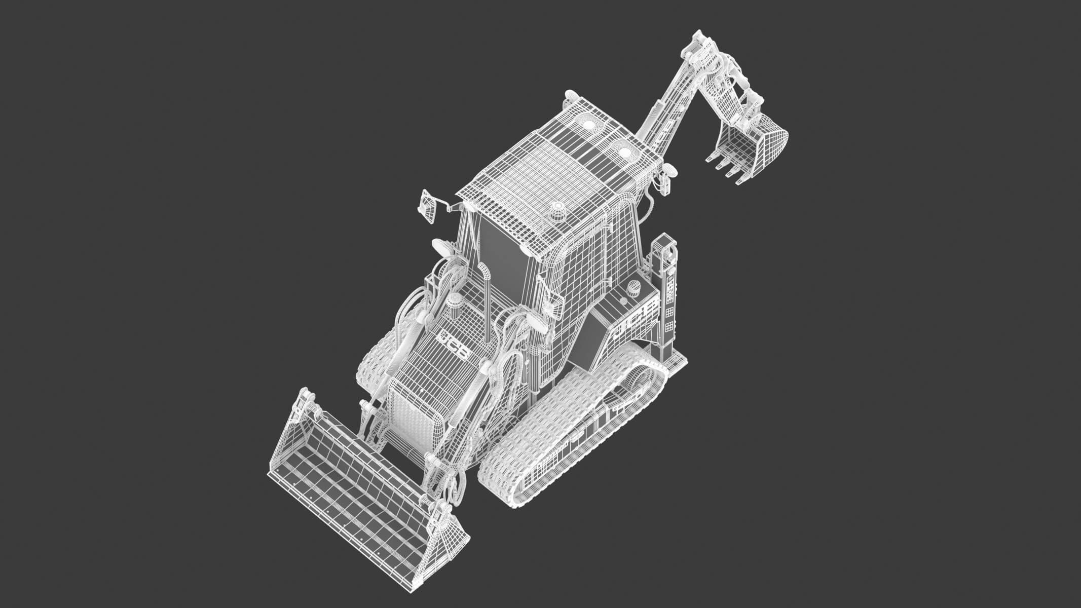 JCB Backhoe Loaders 1Cxt - 3D Model by frezzy
