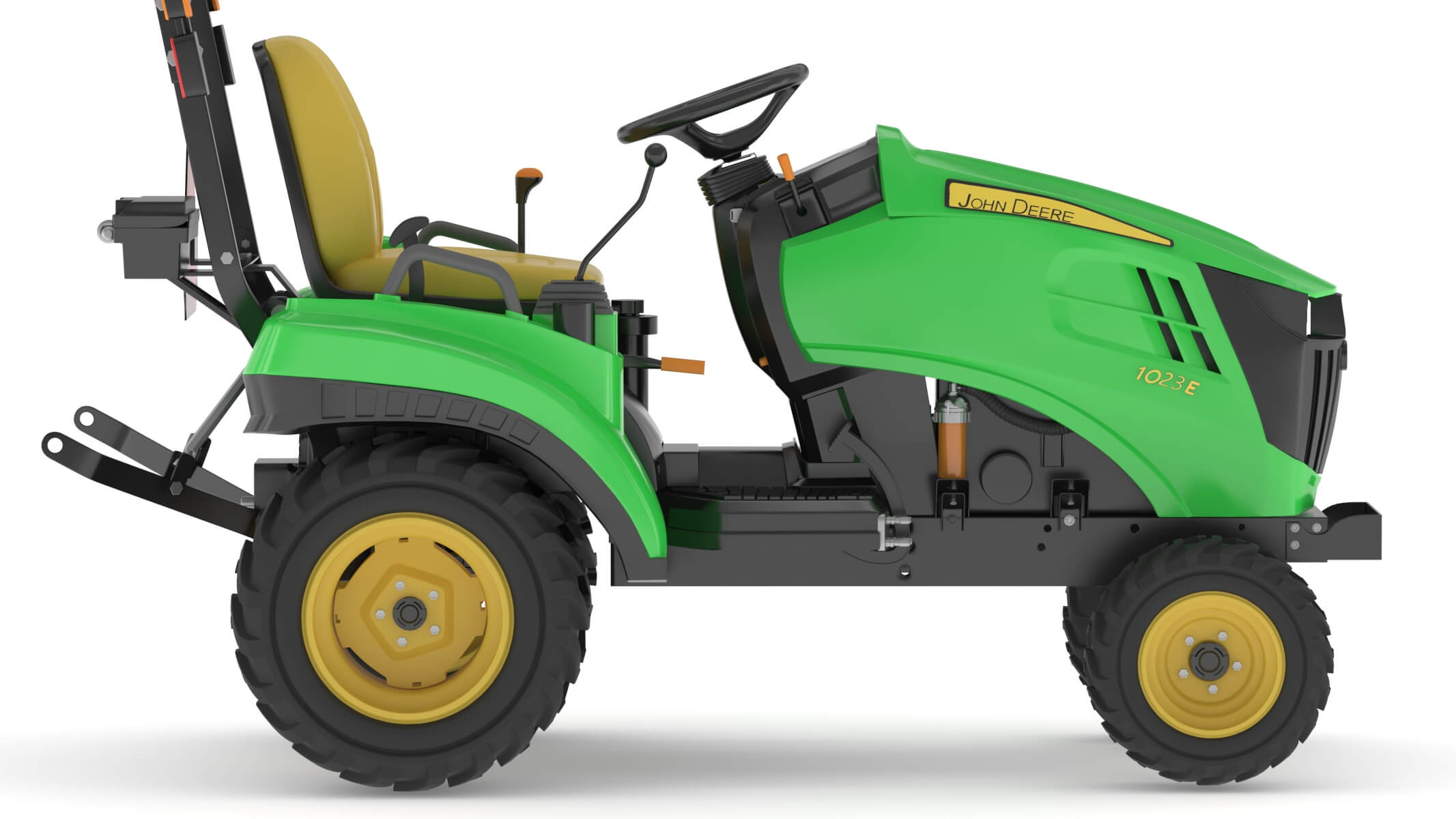John Deere 1023E Sub-Compact Tractor 3D Model by frezzy