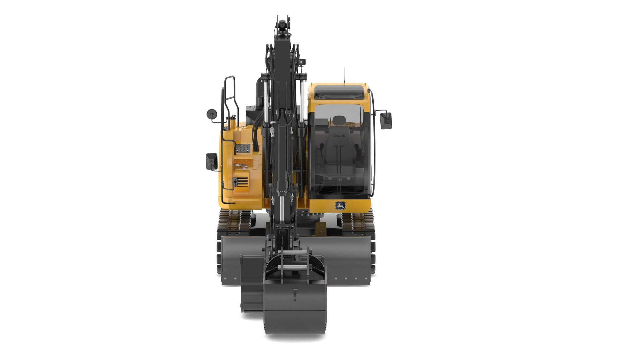 John Deere 135G and Bucket - 3D Model by frezzy