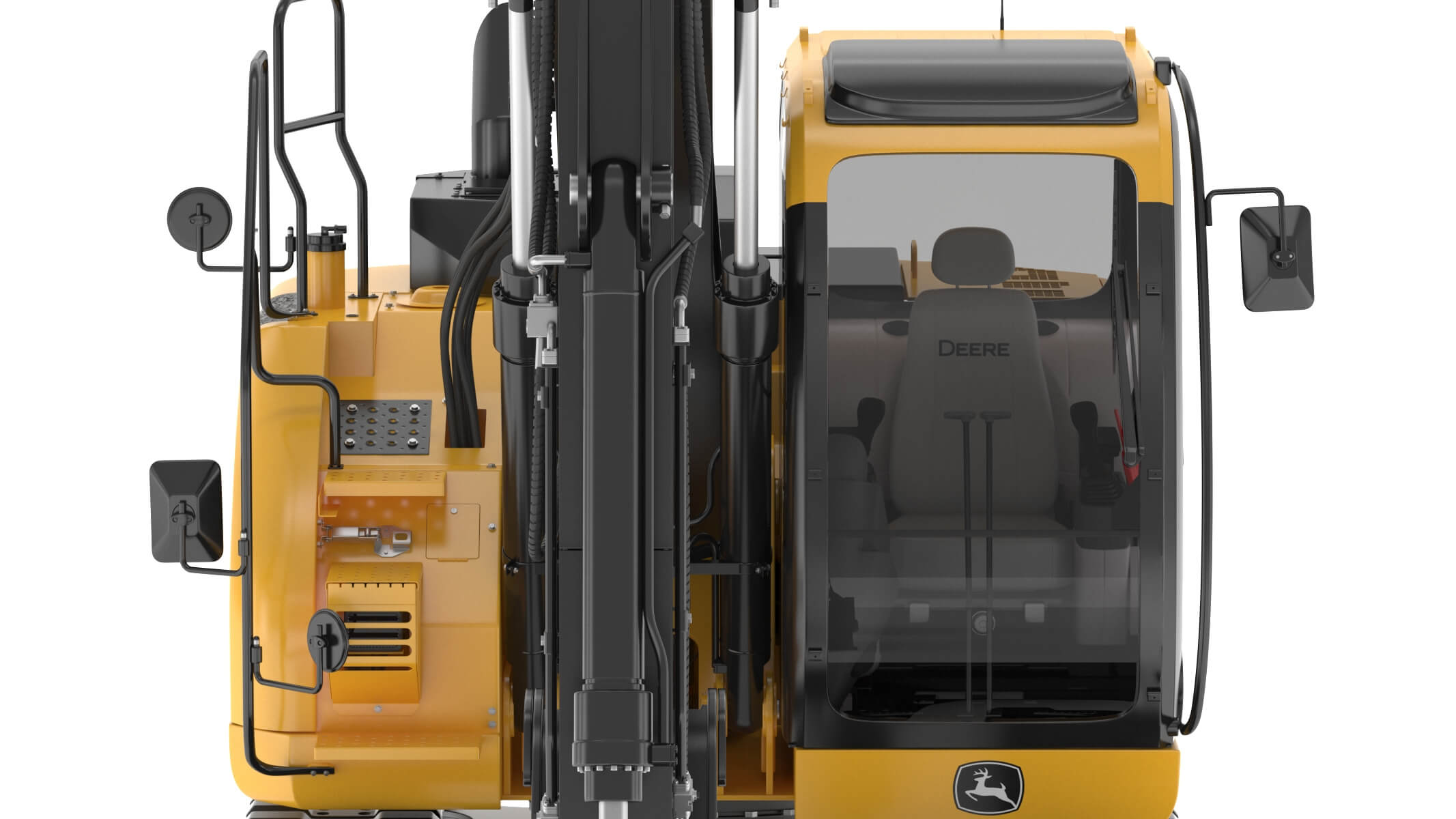 John Deere 135G and Bucket - 3D Model by frezzy