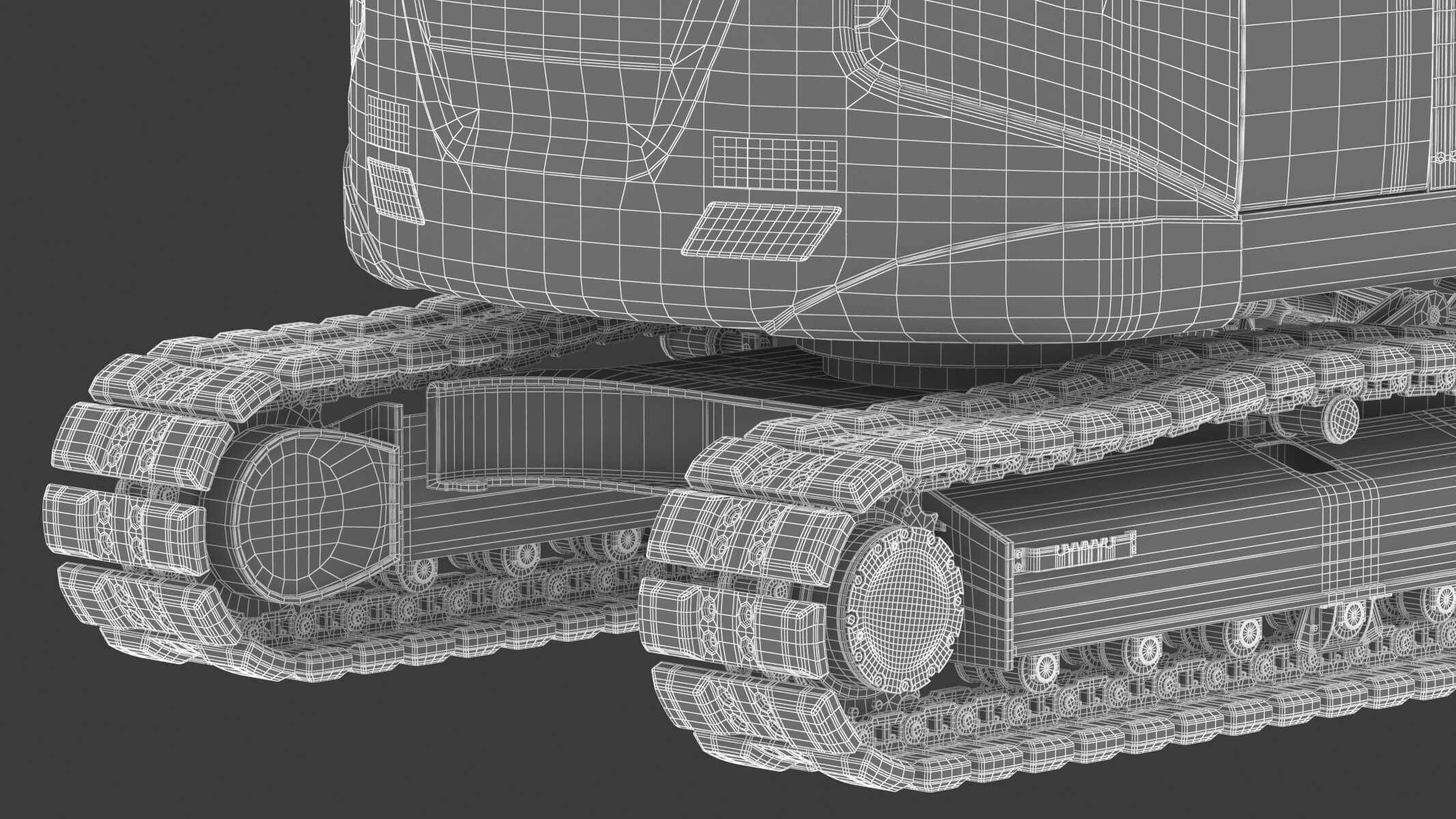 John Deere 135G and Bucket - 3D Model by frezzy