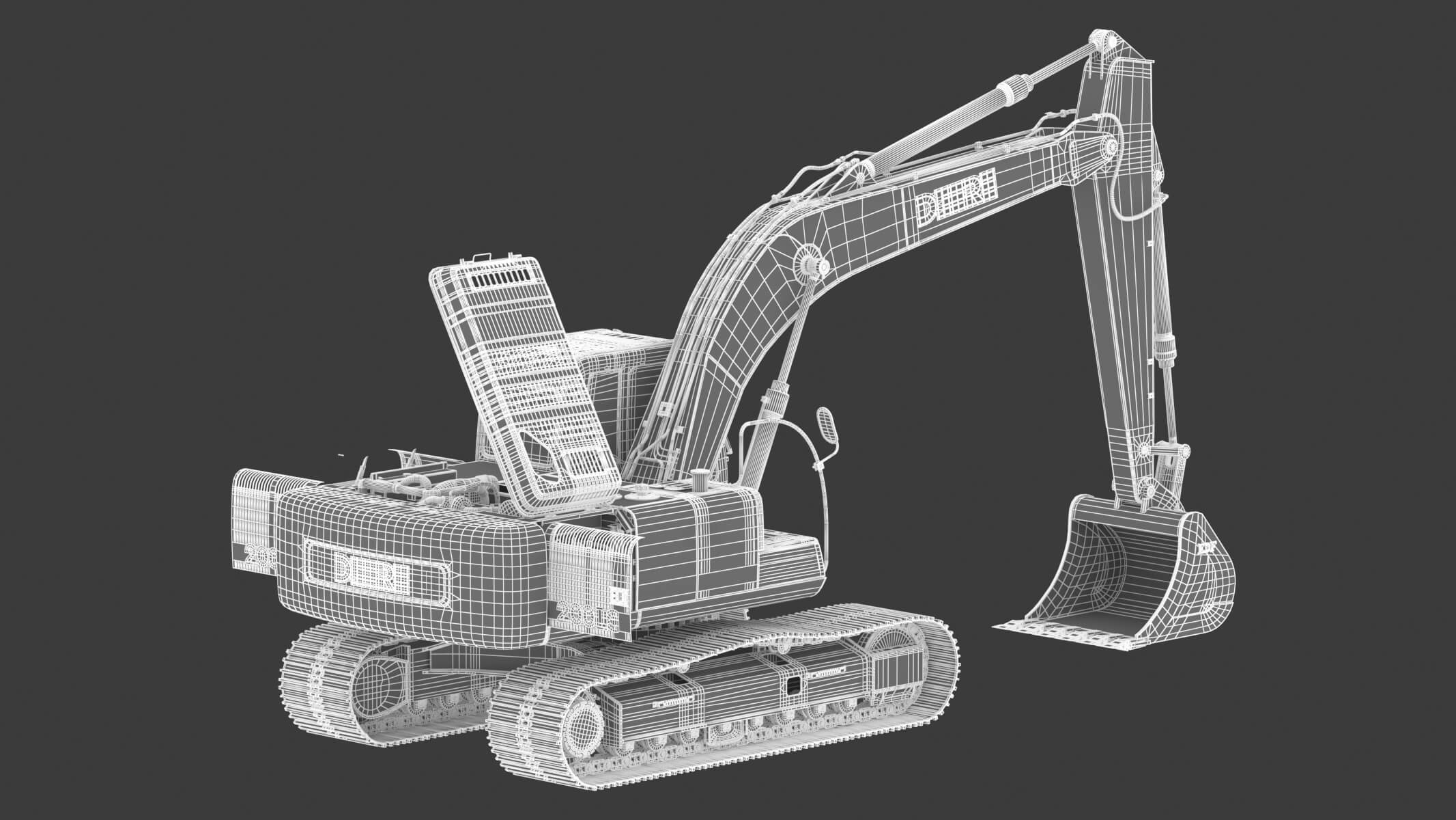 John Deere 200Lc Hydraulic Excavator - 3D Model by frezzy