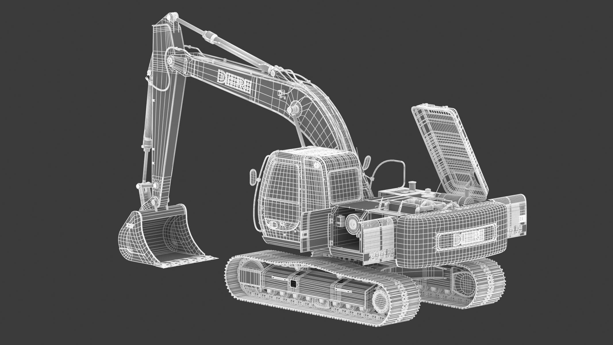 John Deere 200Lc Hydraulic Excavator - 3D Model by frezzy