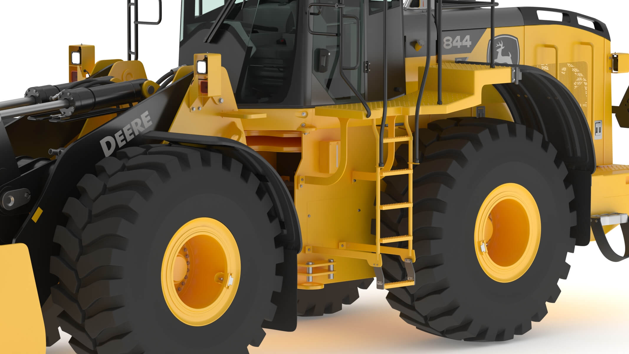 John Deere 844 P-Tier Wheel Loader 3D Model by frezzy