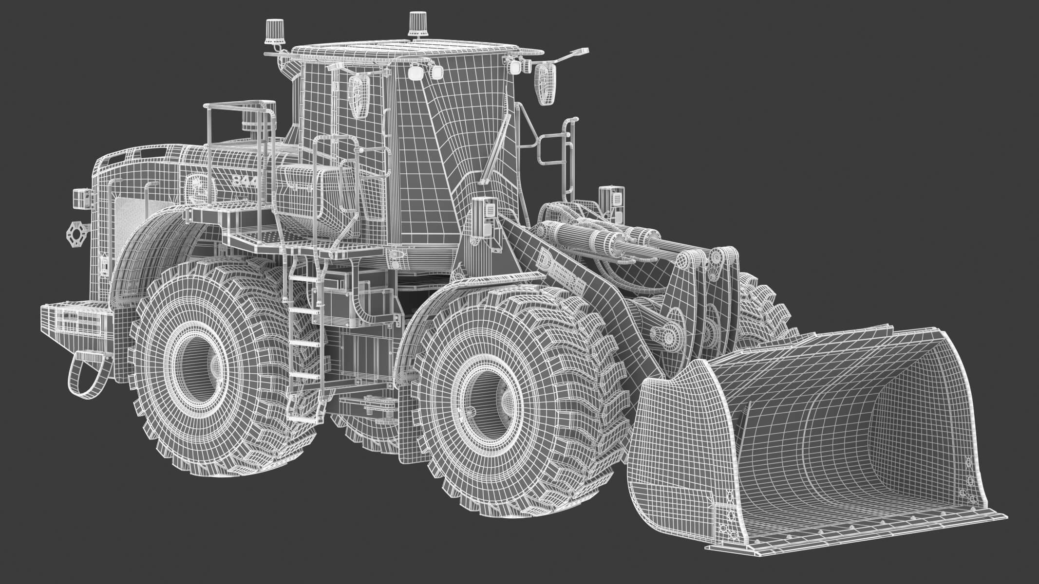 John Deere 844 P-Tier Wheel Loader 3D Model by frezzy
