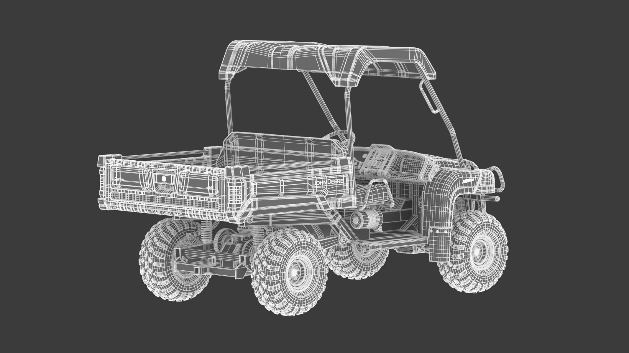 John Deere Hpx615E Utility Vehicle 01 - 3D Model by frezzy