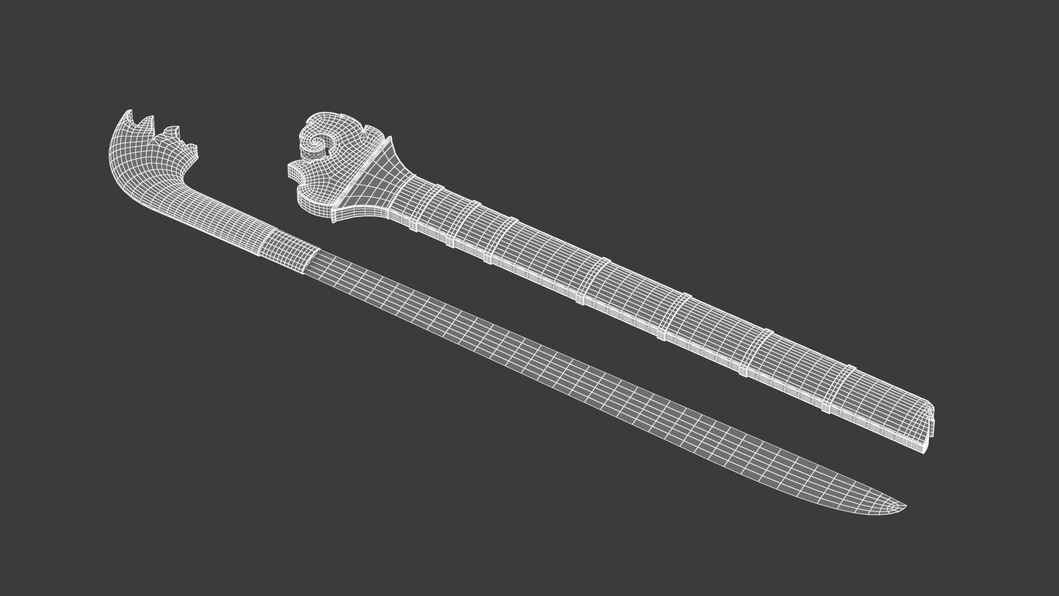 Kabeala Sword - 3D Model by frezzy