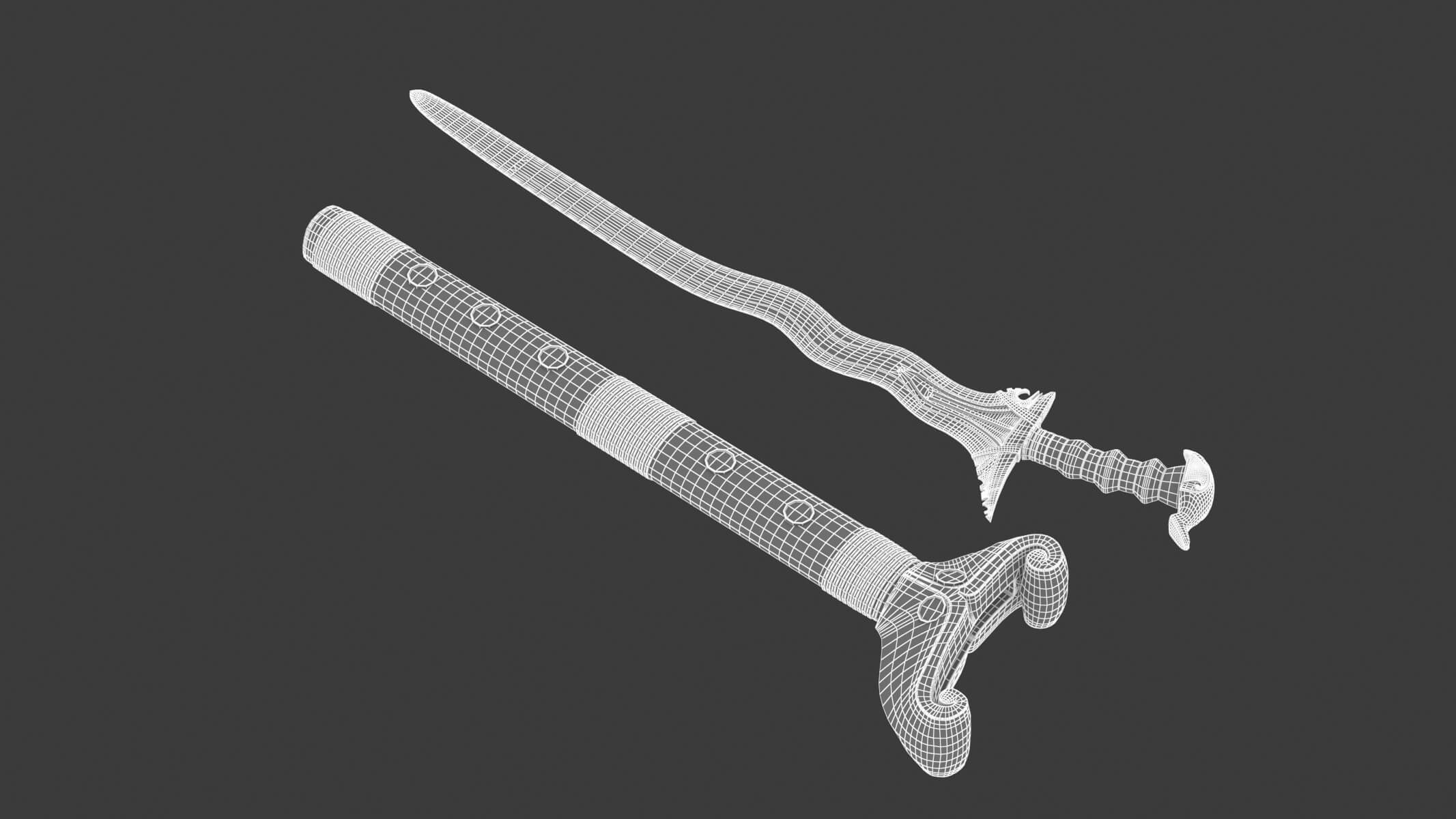 Kalis Sword - 3D Model by frezzy