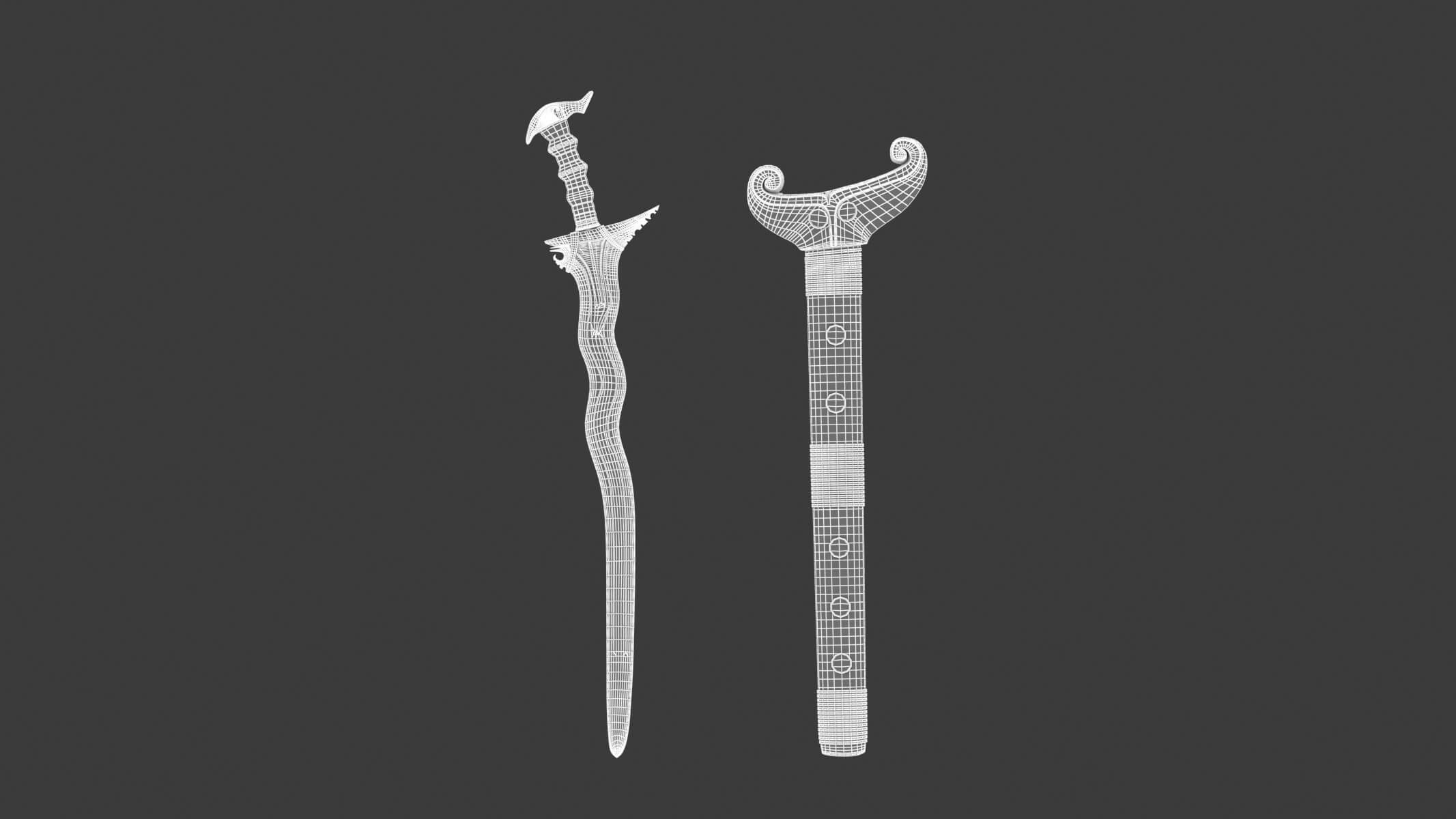 Kalis Sword - 3D Model by frezzy