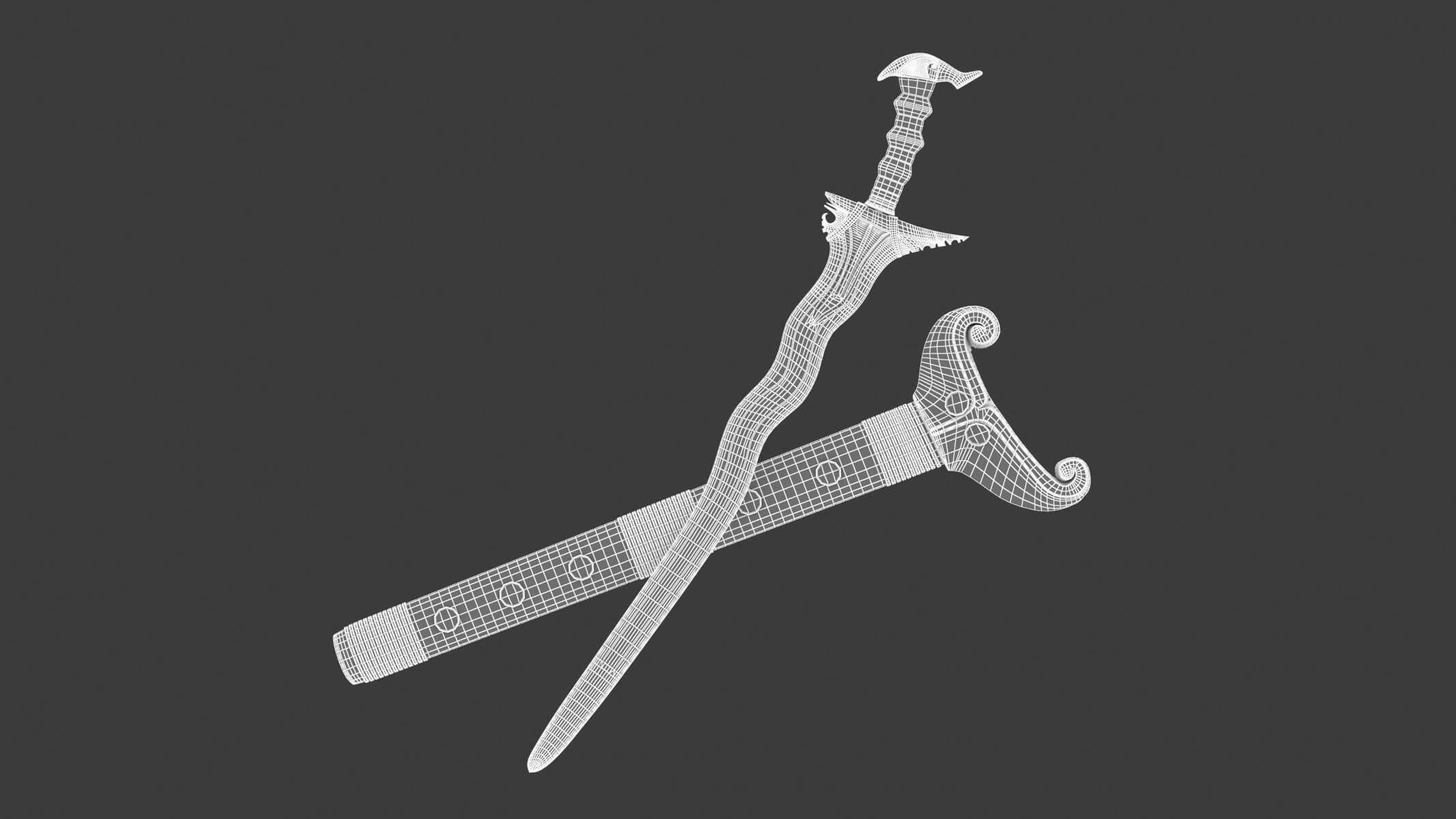 Kalis Sword - 3D Model by frezzy