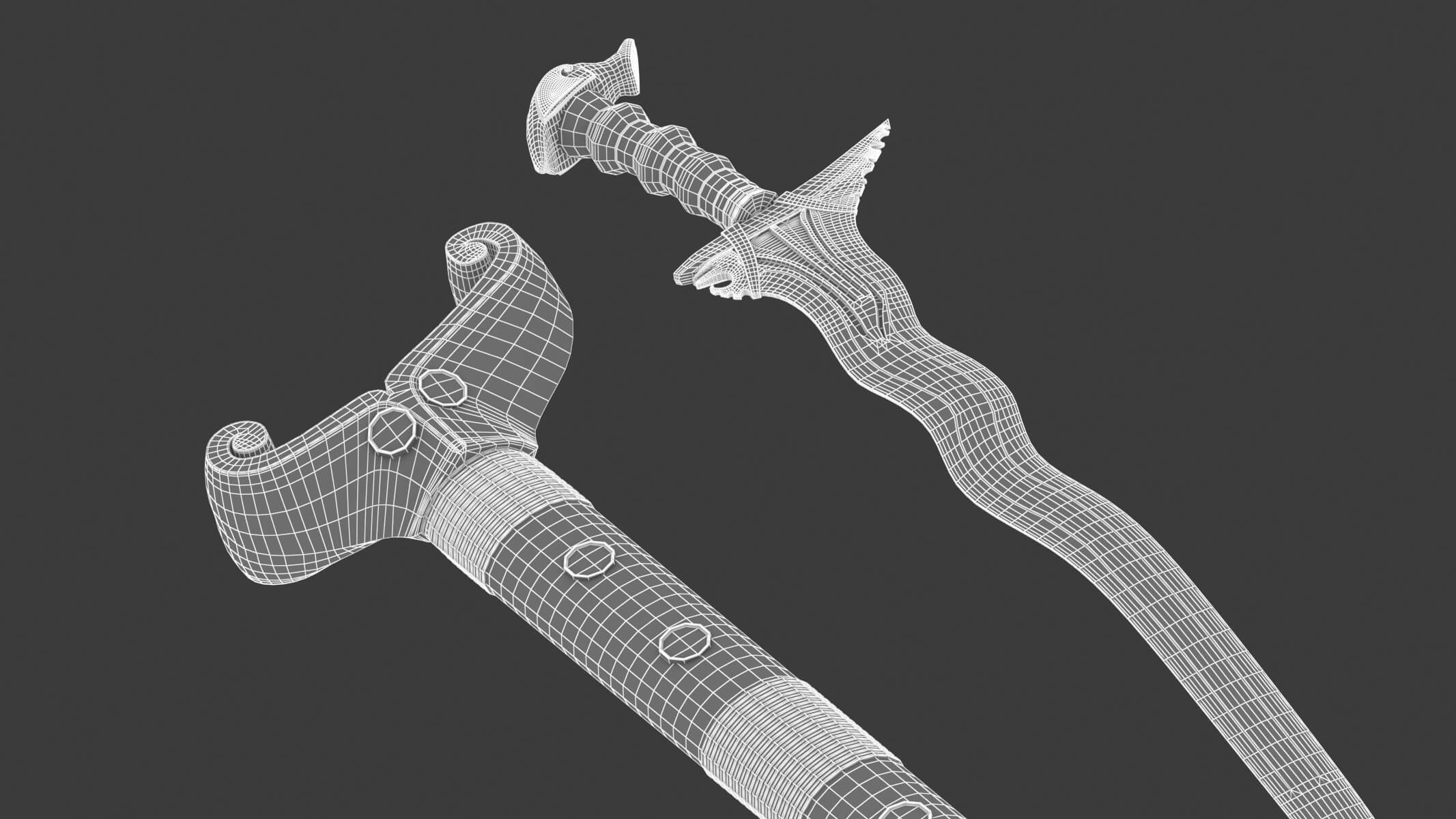 Kalis Sword - 3D Model by frezzy