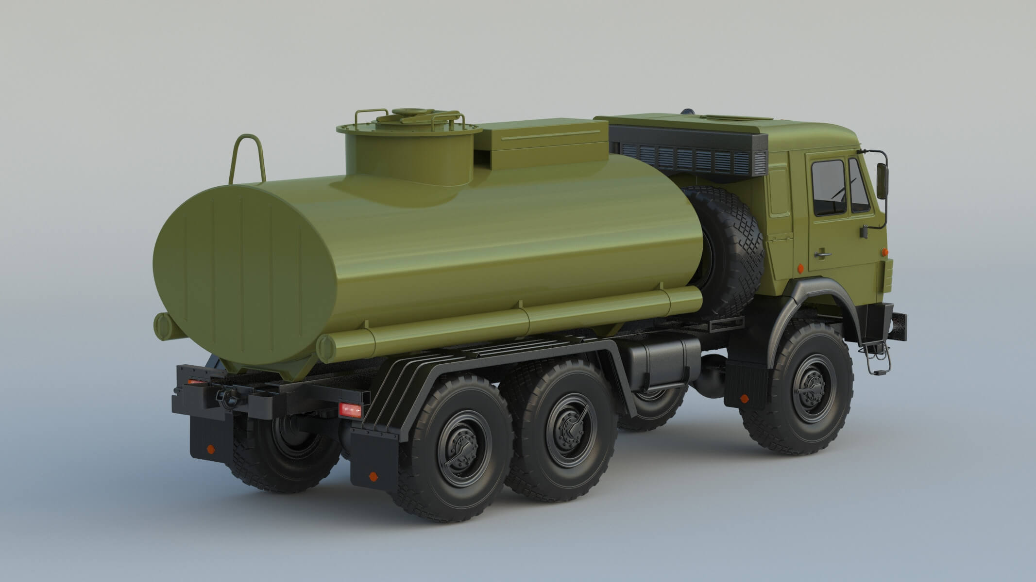 Kamaz 5350 Fuel Tanker - 3D Model by frezzy