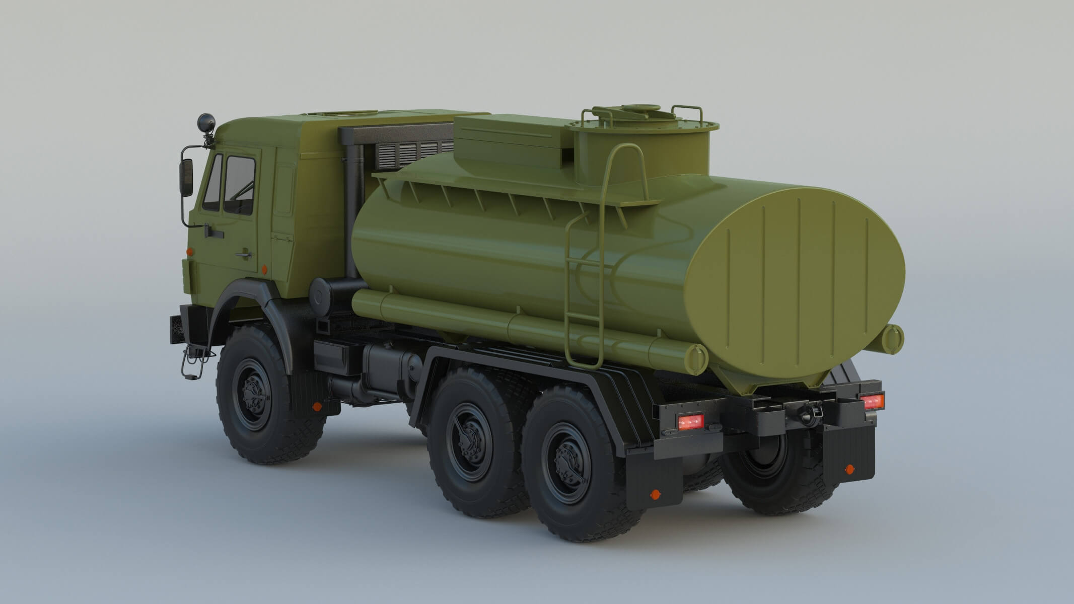 Kamaz 5350 Fuel Tanker - 3D Model by frezzy