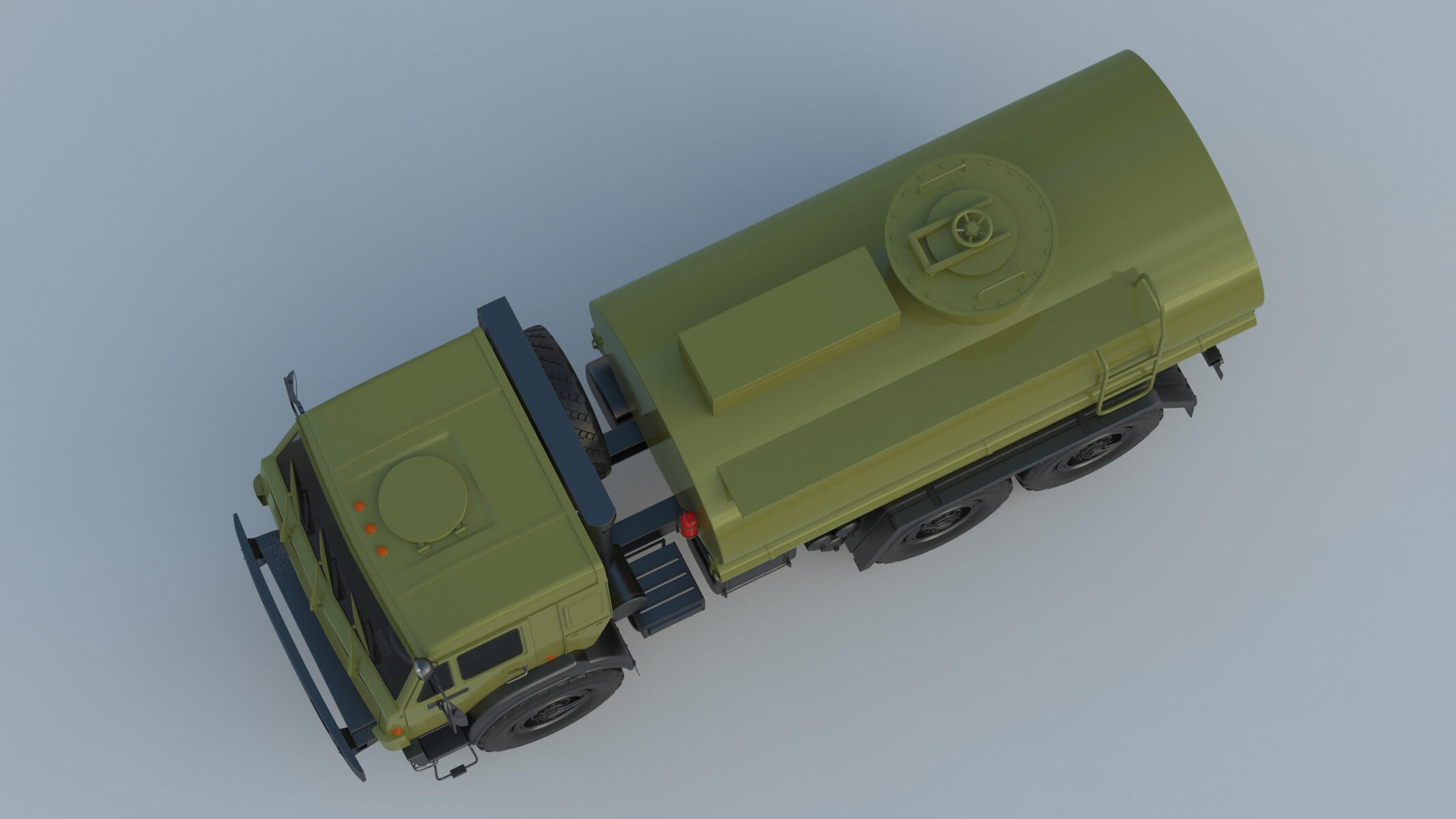 Kamaz 5350 Fuel Tanker - 3D Model by frezzy