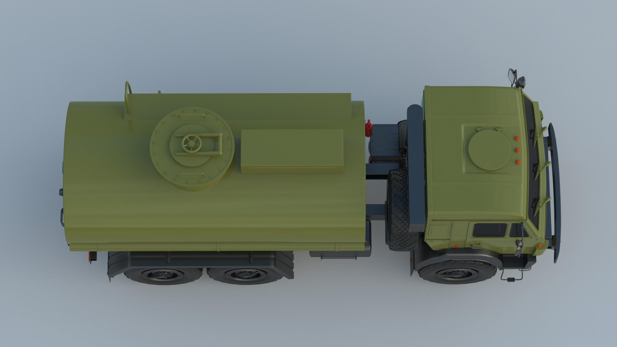 Kamaz 5350 Fuel Tanker - 3D Model by frezzy