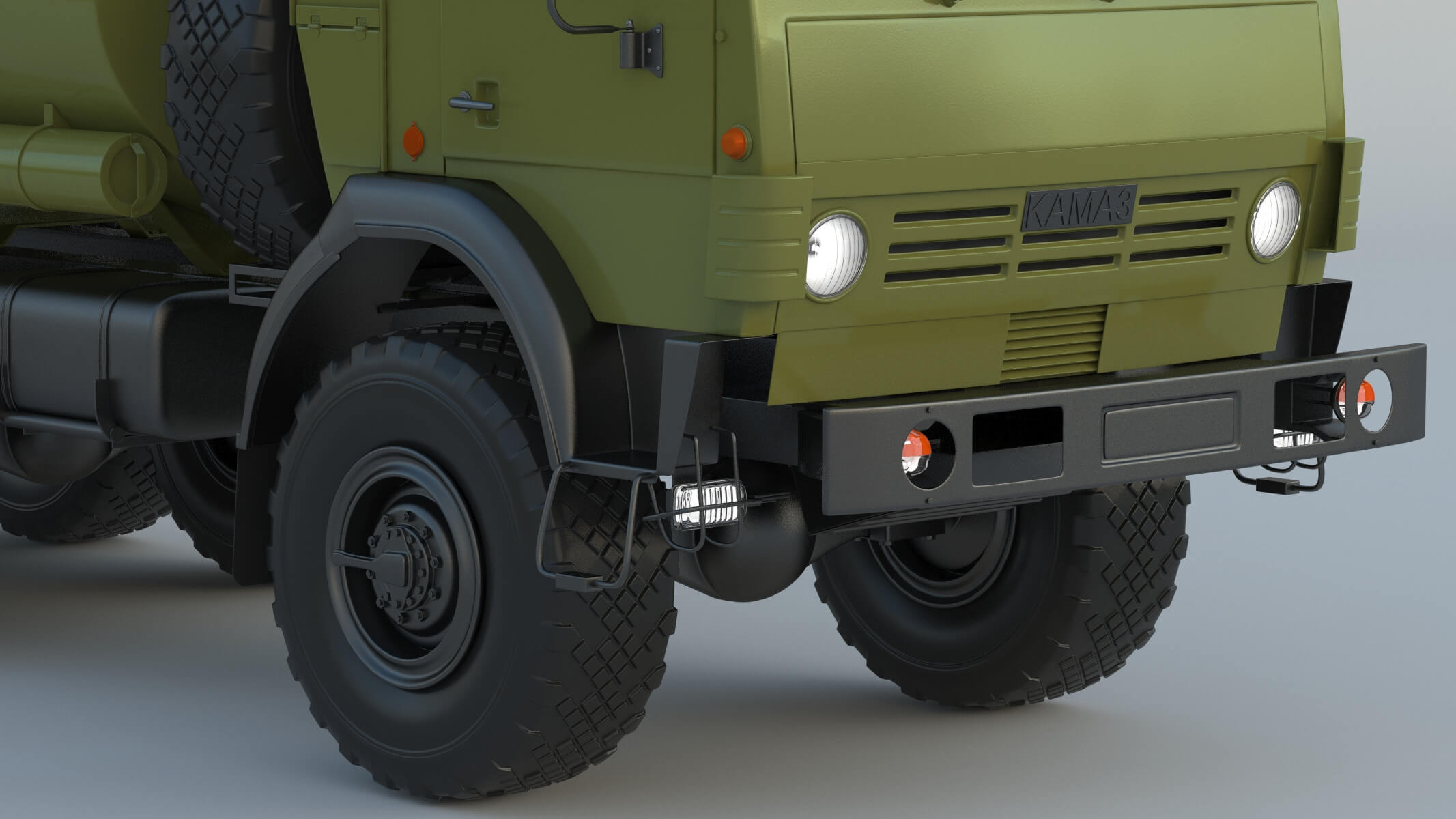 Kamaz 5350 Fuel Tanker - 3D Model by frezzy