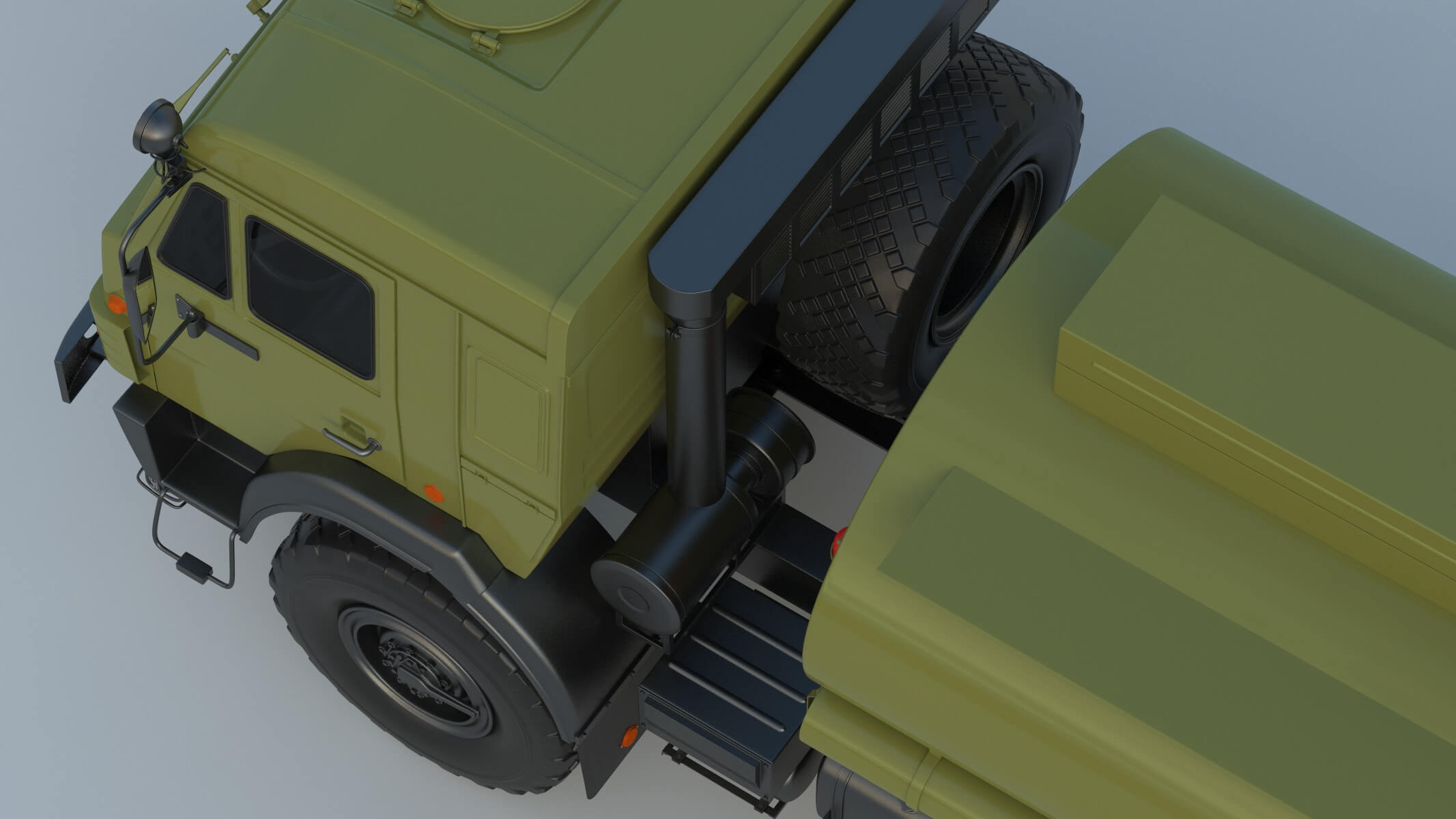Kamaz 5350 Fuel Tanker - 3D Model by frezzy