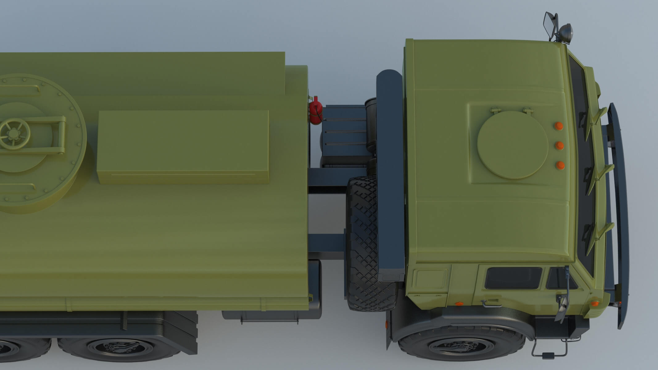 Kamaz 5350 Fuel Tanker - 3D Model by frezzy