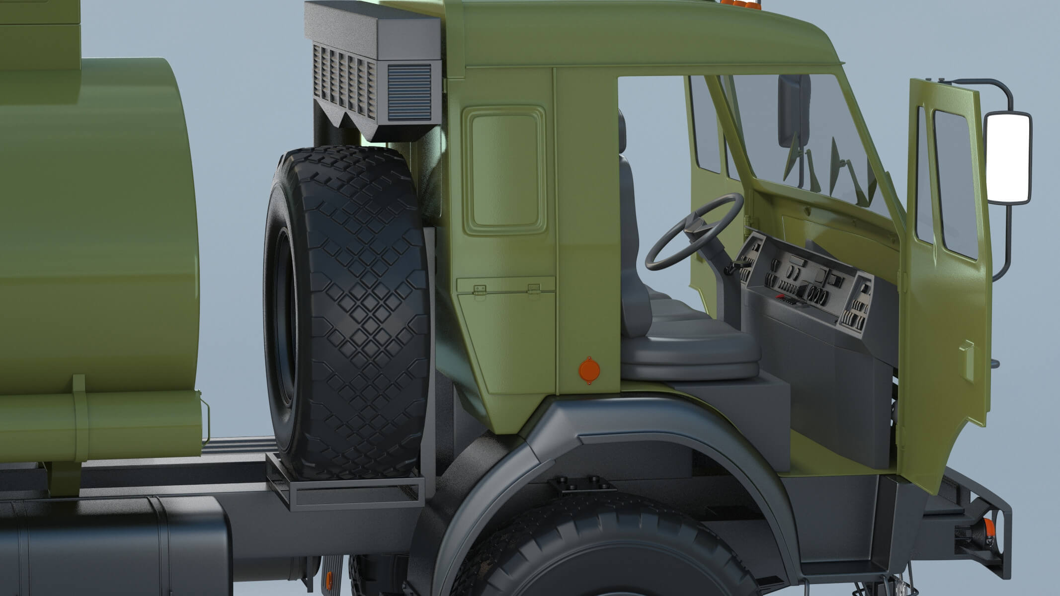 Kamaz 5350 Fuel Tanker - 3D Model by frezzy