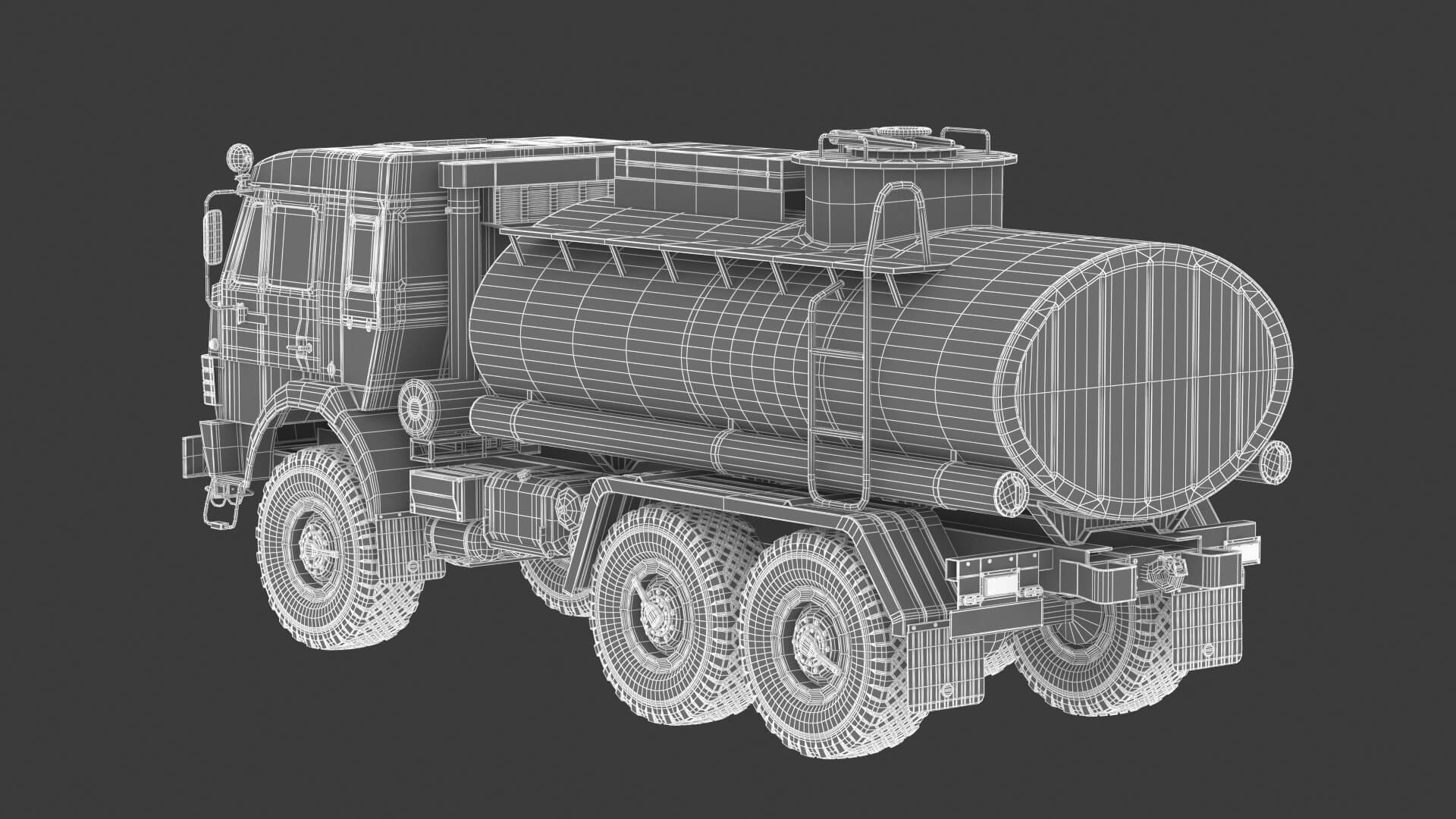 Kamaz 5350 Fuel Tanker - 3D Model by frezzy