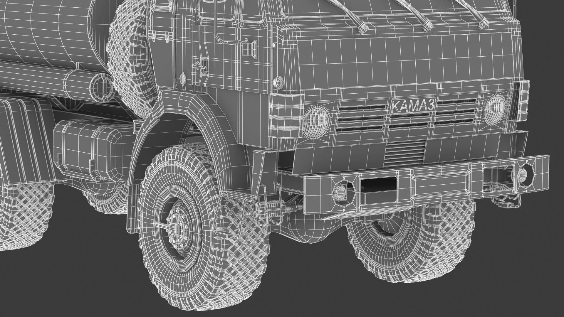 Kamaz 5350 Fuel Tanker - 3D Model by frezzy