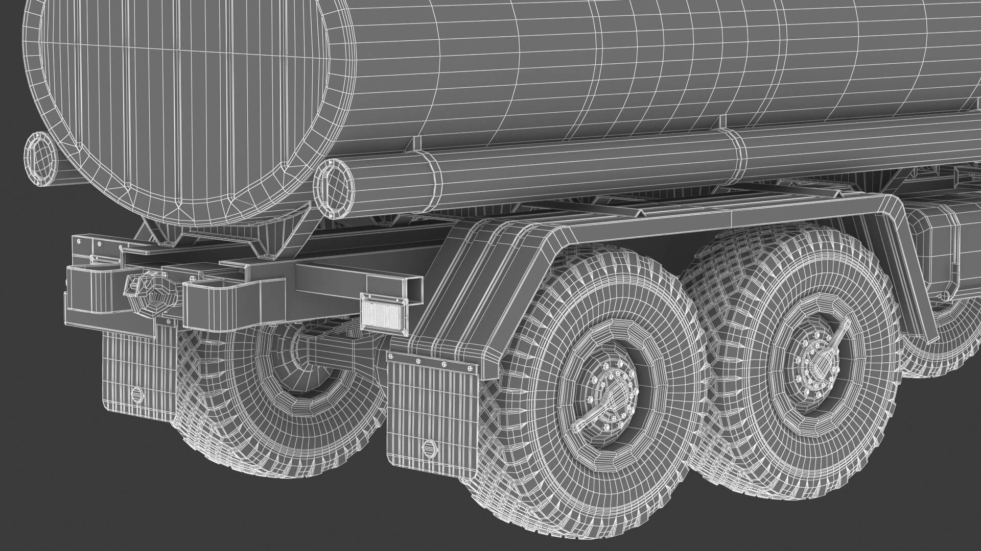 Kamaz 5350 Fuel Tanker - 3D Model by frezzy