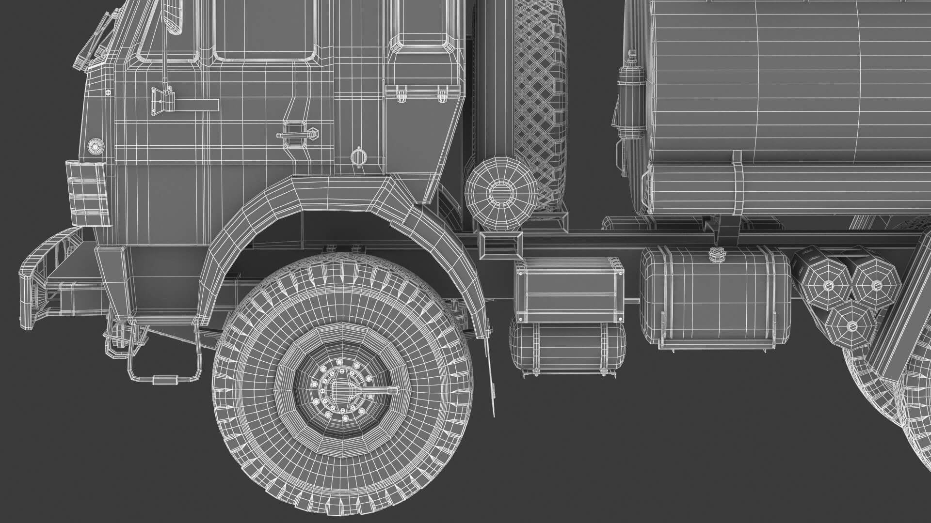 Kamaz 5350 Fuel Tanker - 3D Model by frezzy