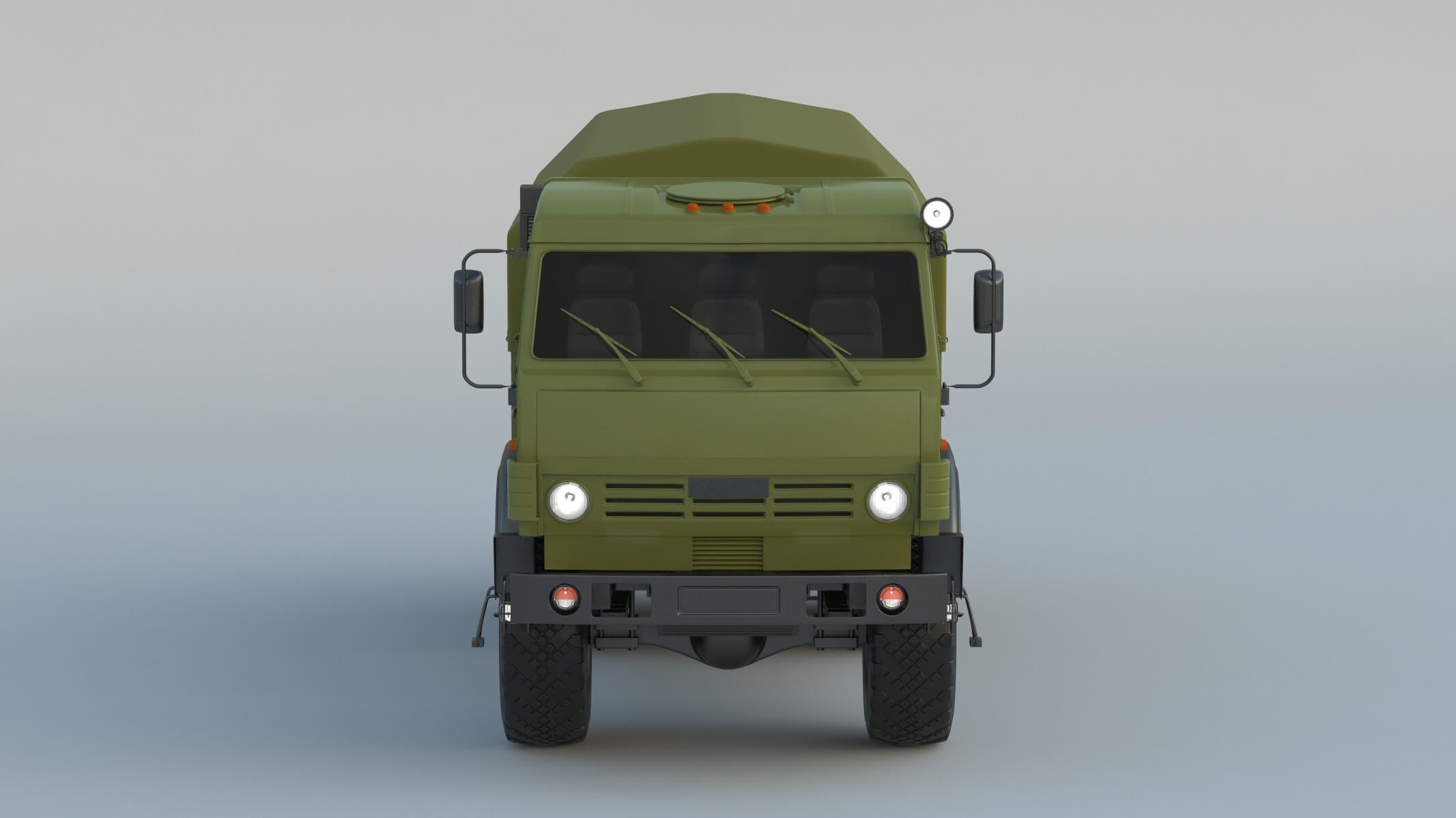 Kamaz 5350 Utility Truck - 3D Model by frezzy