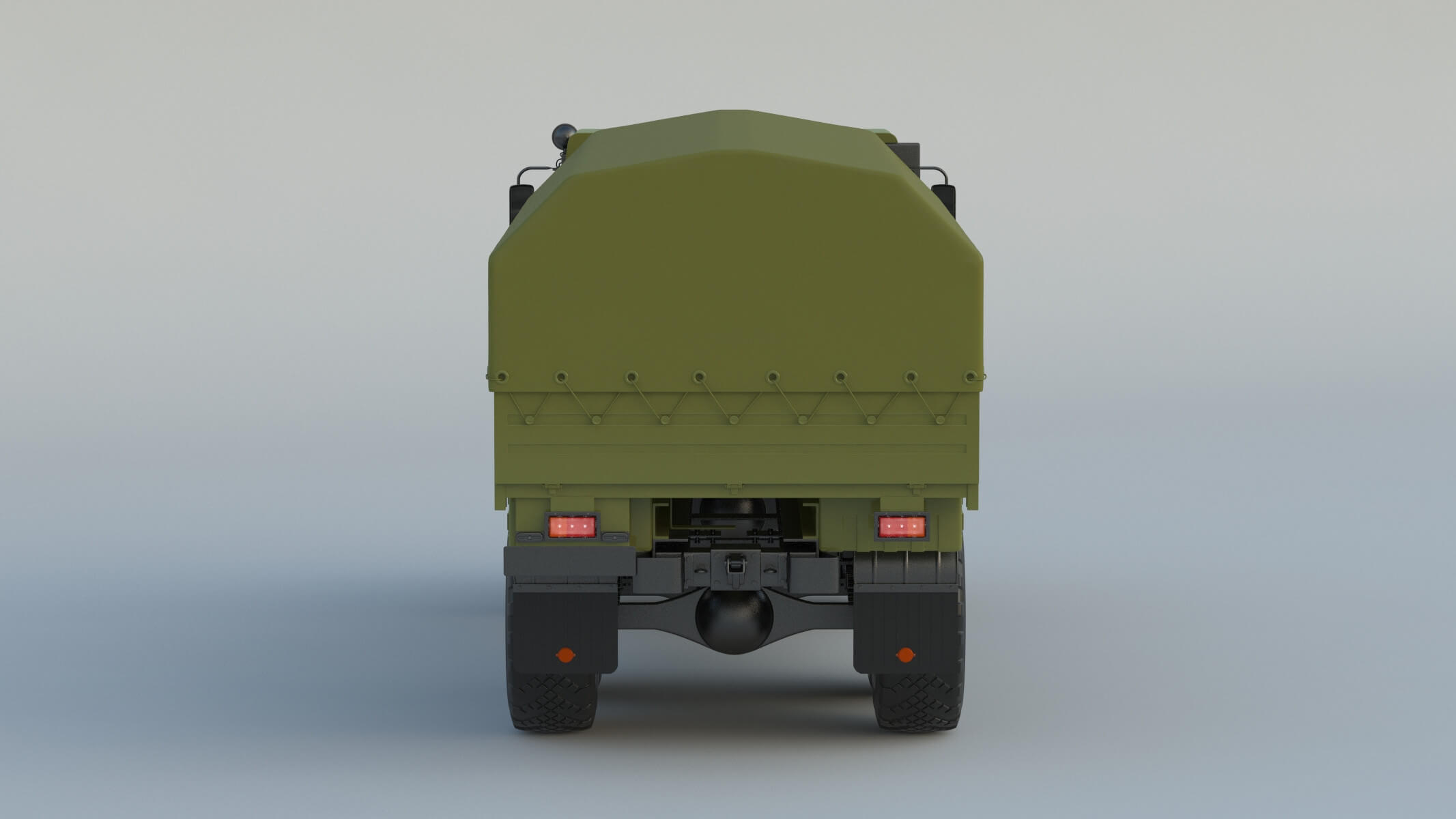 Kamaz 5350 Utility Truck - 3D Model by frezzy
