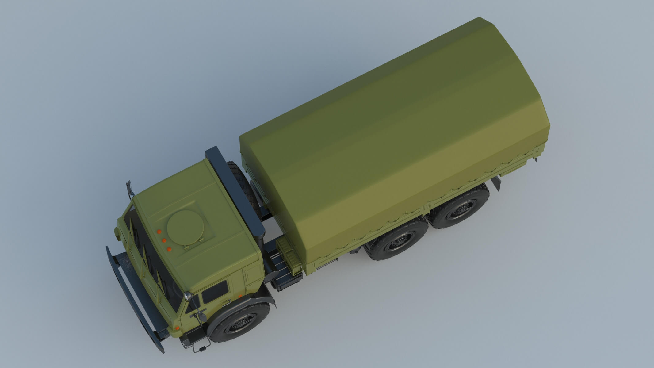 Kamaz 5350 Utility Truck - 3D Model by frezzy