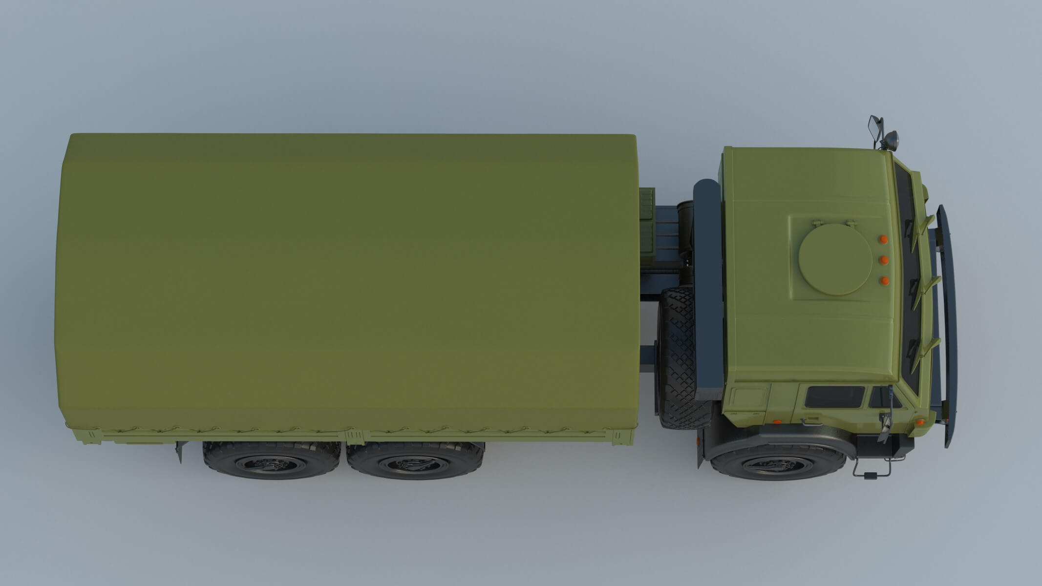 Kamaz 5350 Utility Truck - 3D Model by frezzy