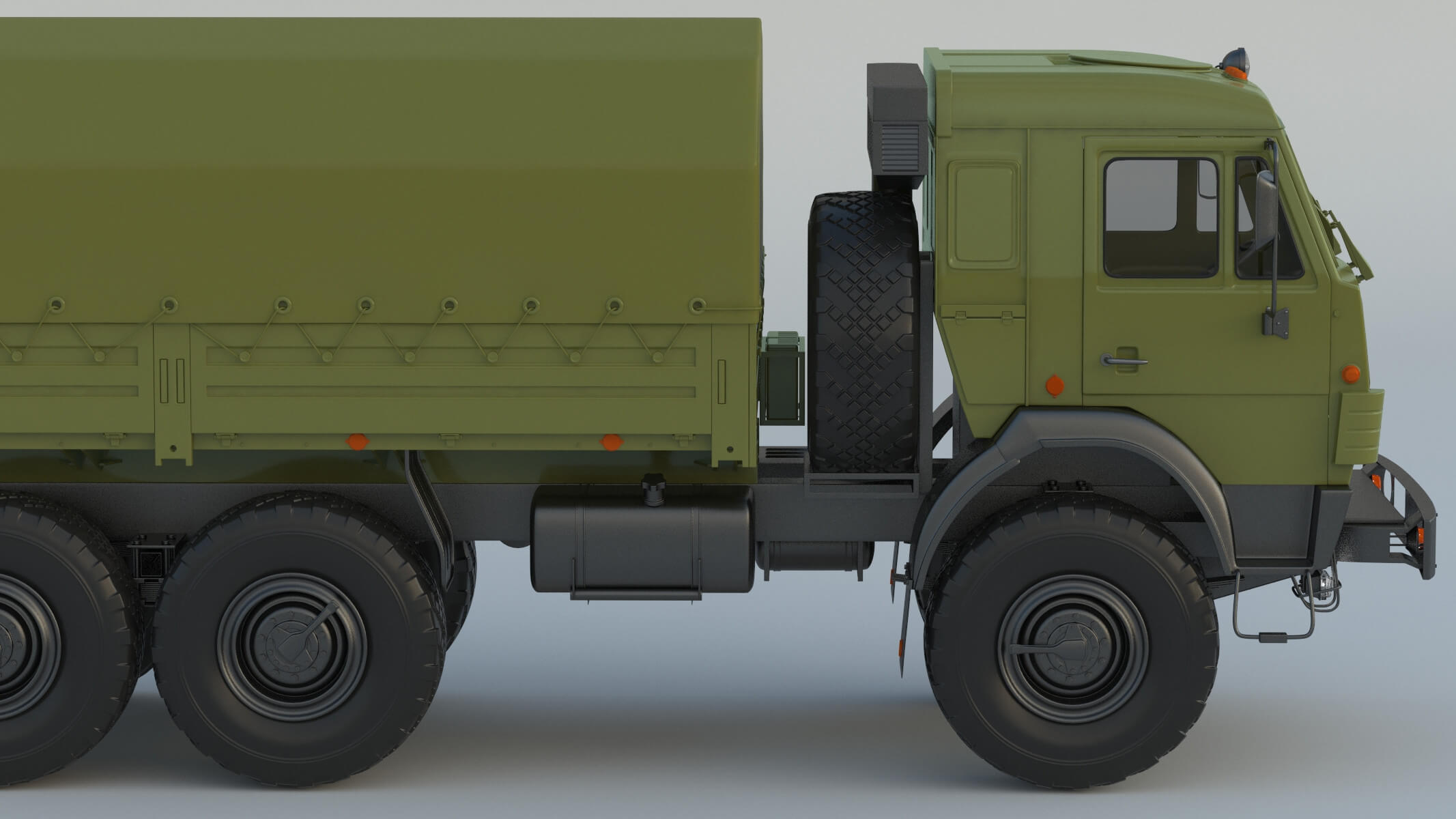 Kamaz 5350 Utility Truck - 3D Model by frezzy