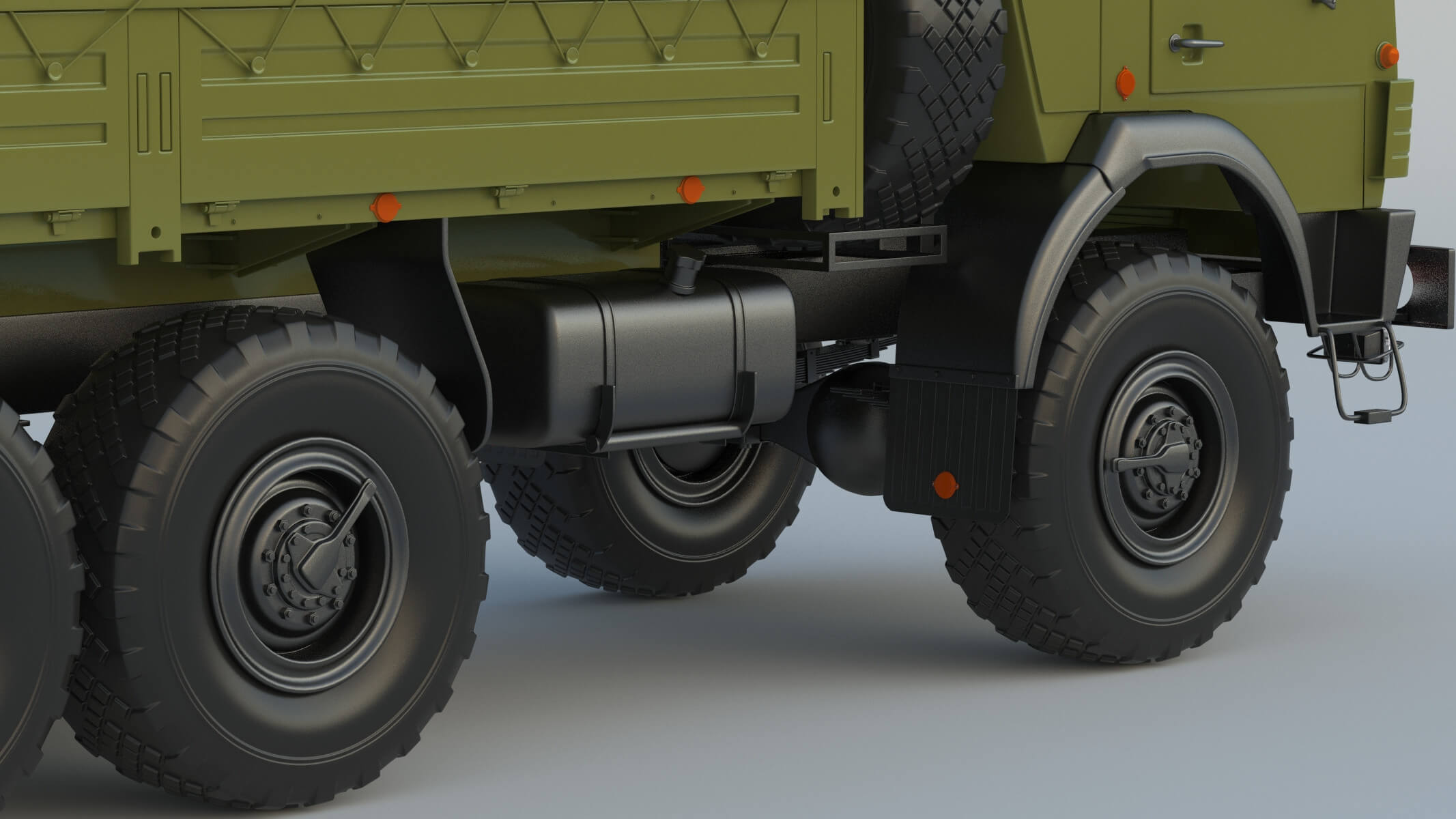 Kamaz 5350 Utility Truck - 3D Model by frezzy