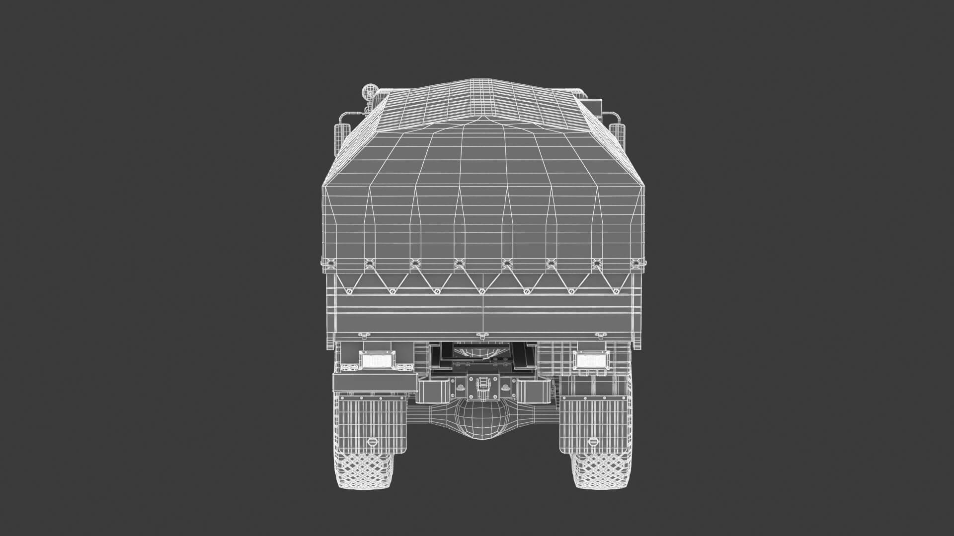 Kamaz 5350 Utility Truck - 3D Model by frezzy