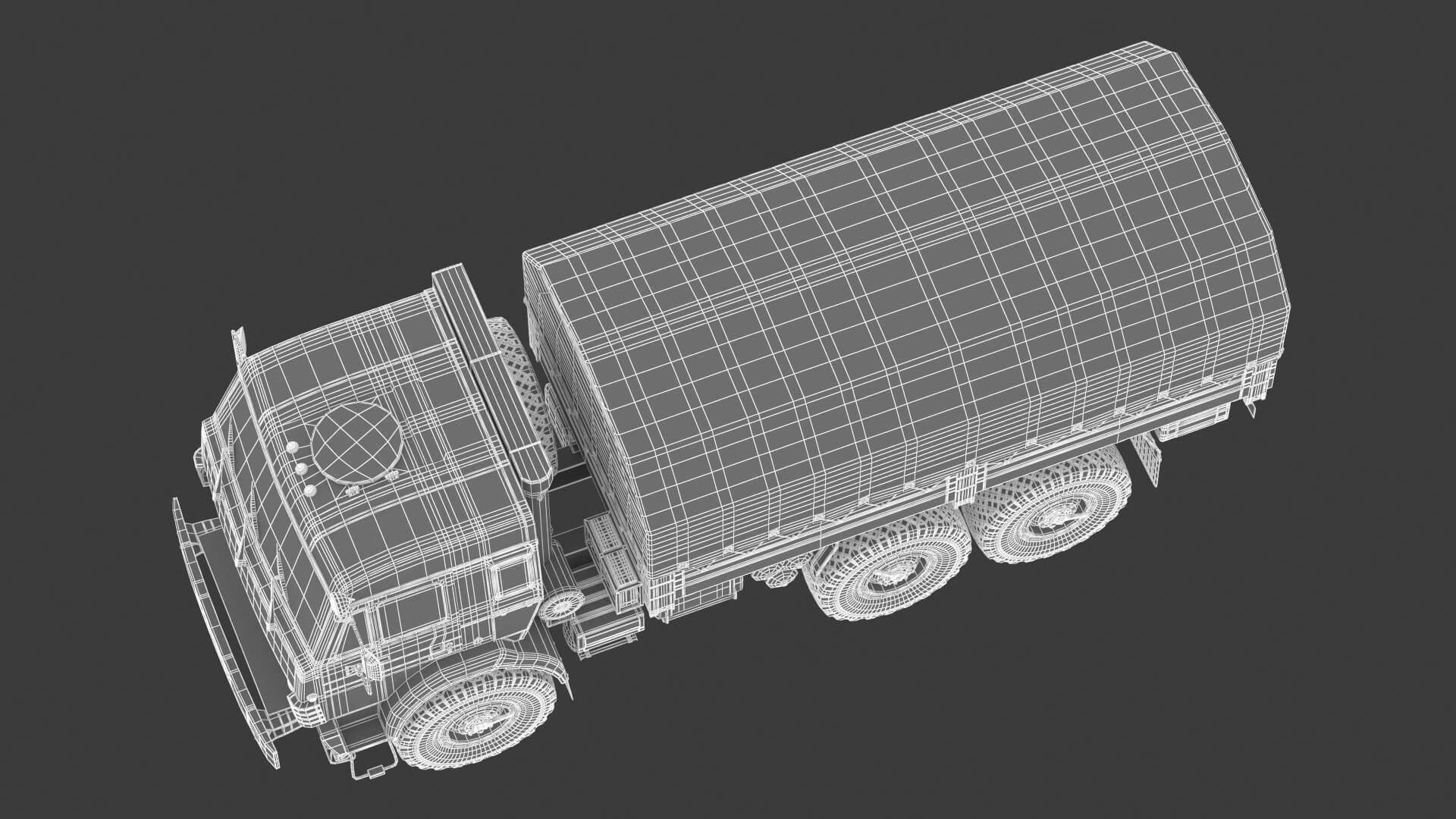 Kamaz 5350 Utility Truck - 3D Model by frezzy