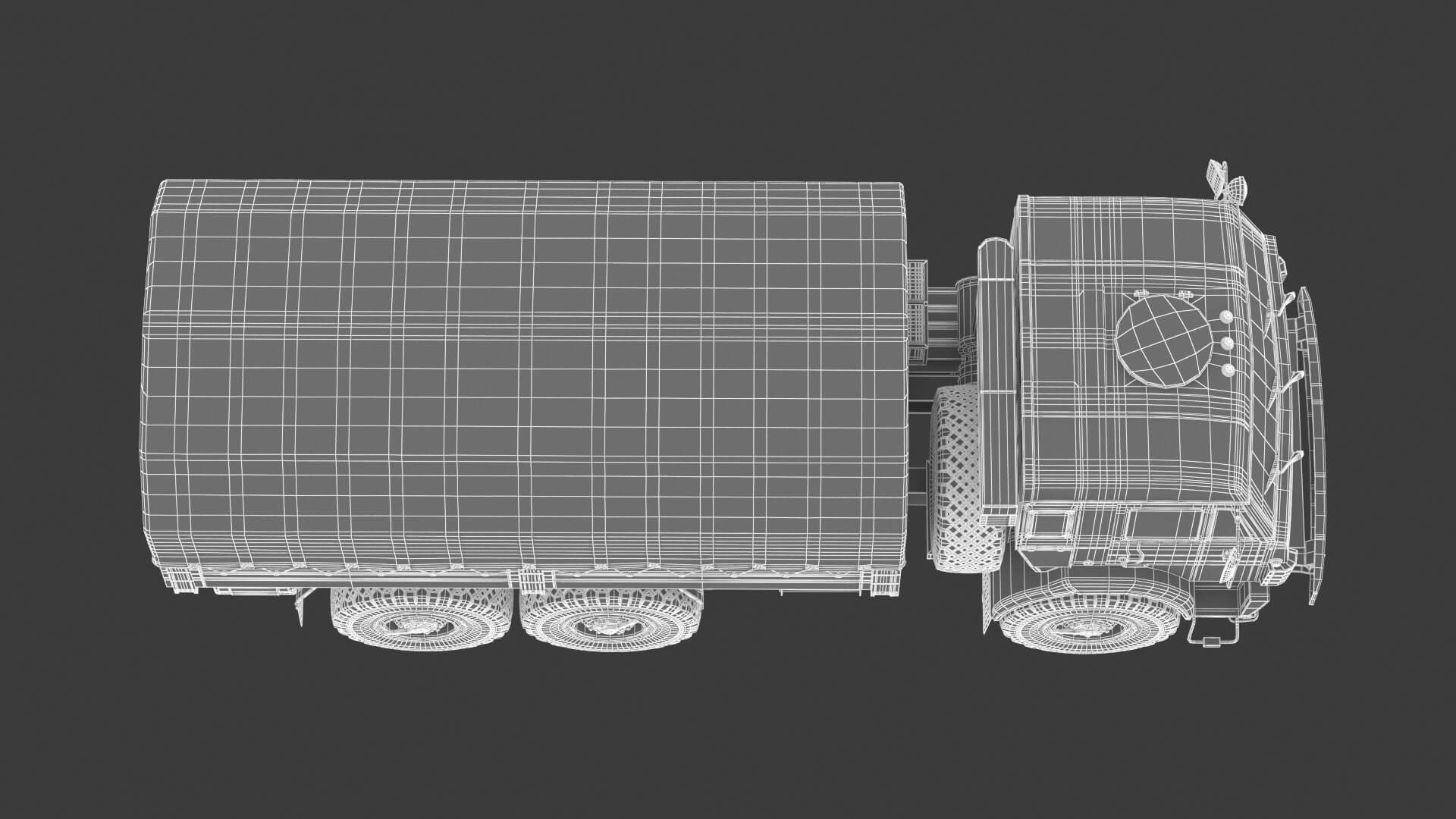 Kamaz 5350 Utility Truck - 3D Model by frezzy